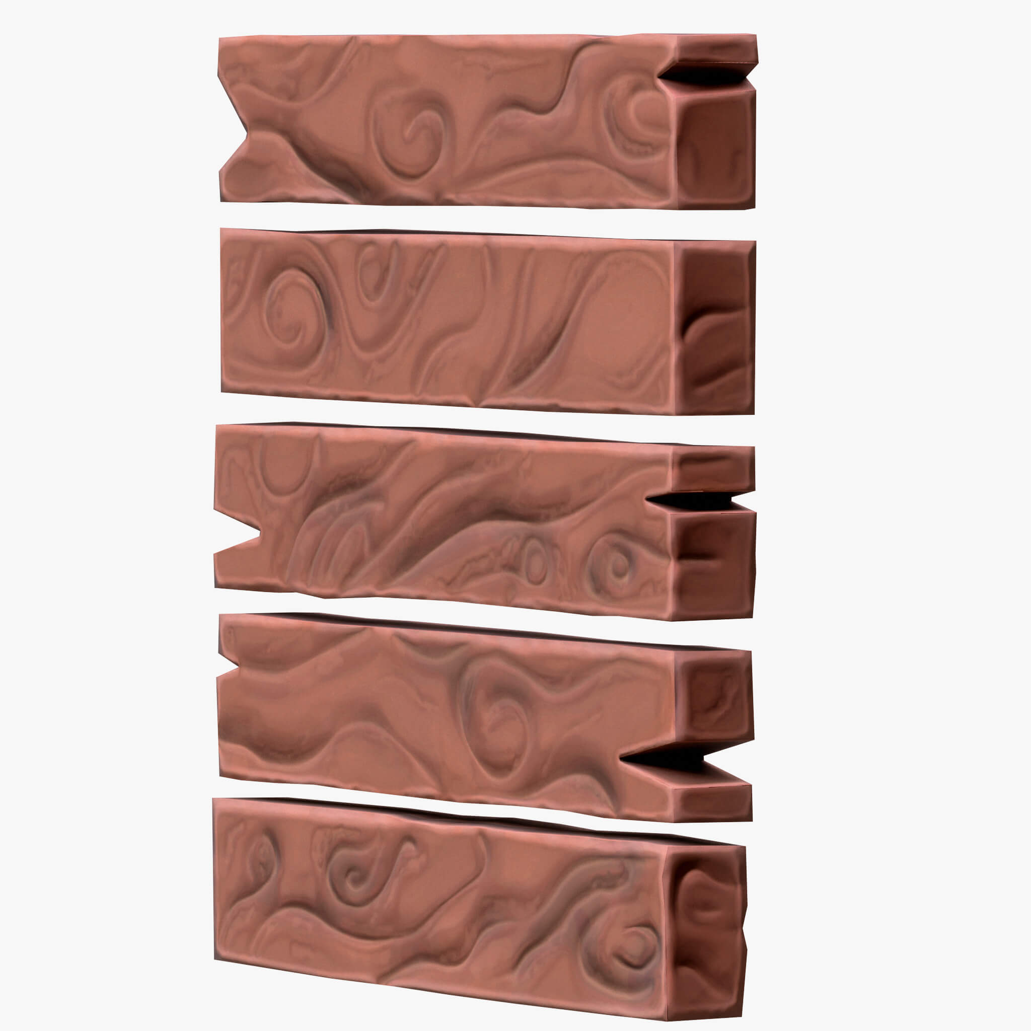 Stylized Wood Planks - 3D Model by orange3dart