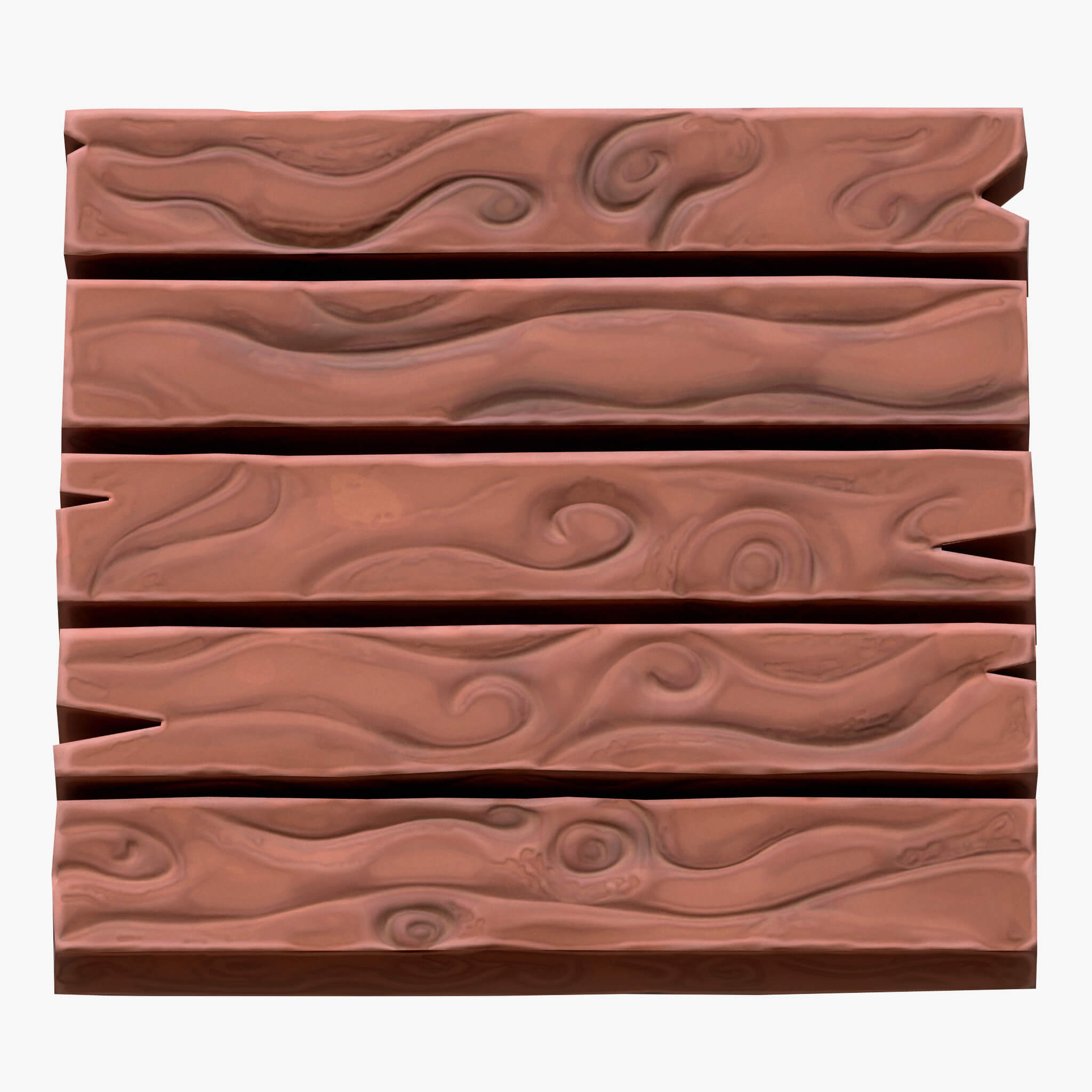 Stylized Wood Planks - 3D Model by orange3dart