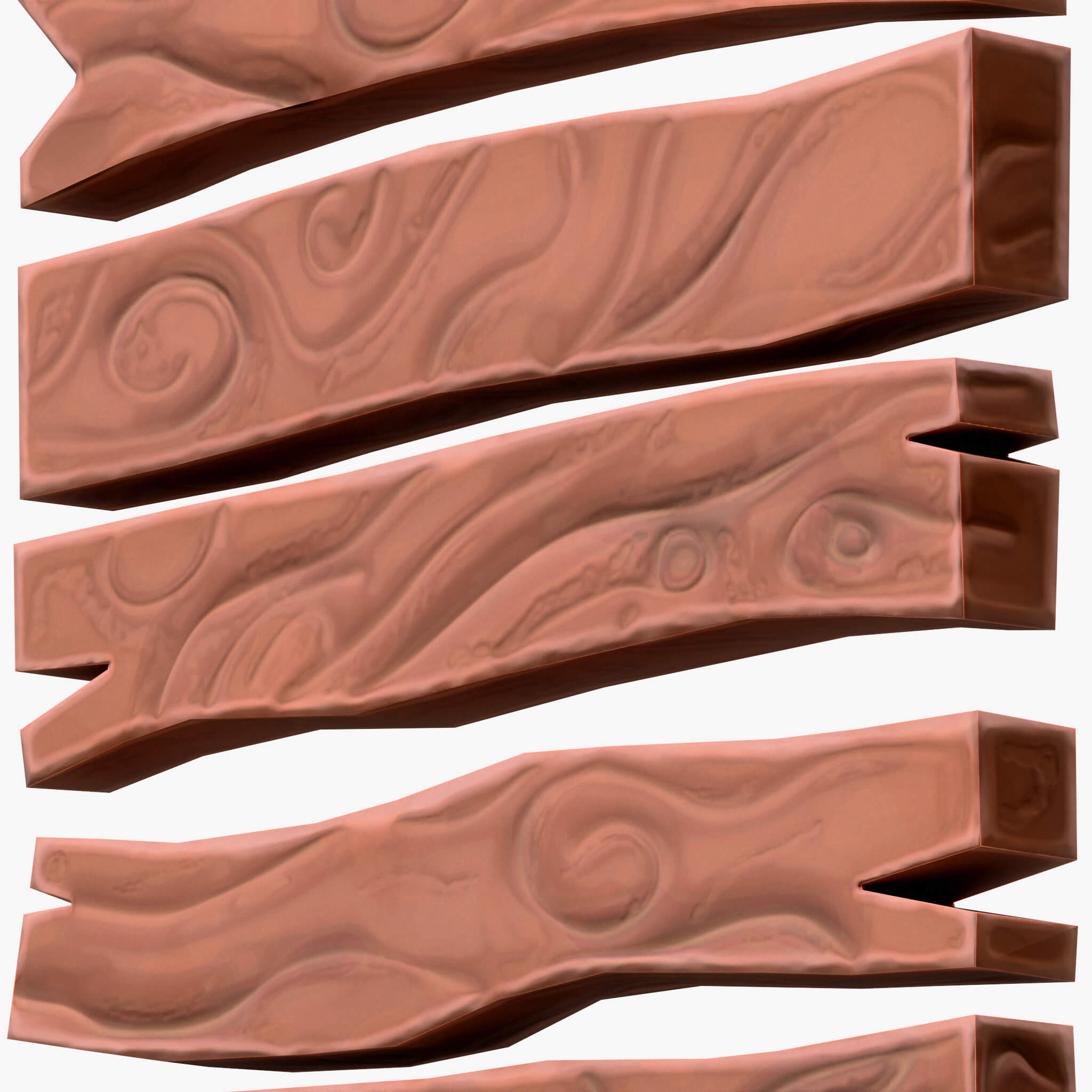 Stylized Wood Planks - 3D Model by orange3dart