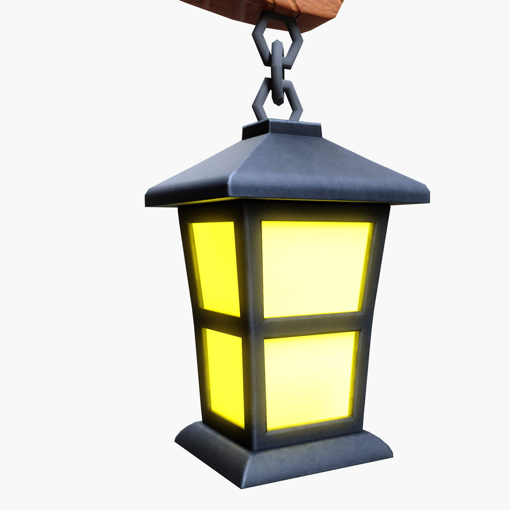 Stylized Wooden Lantern - 3D Model by orange3dart
