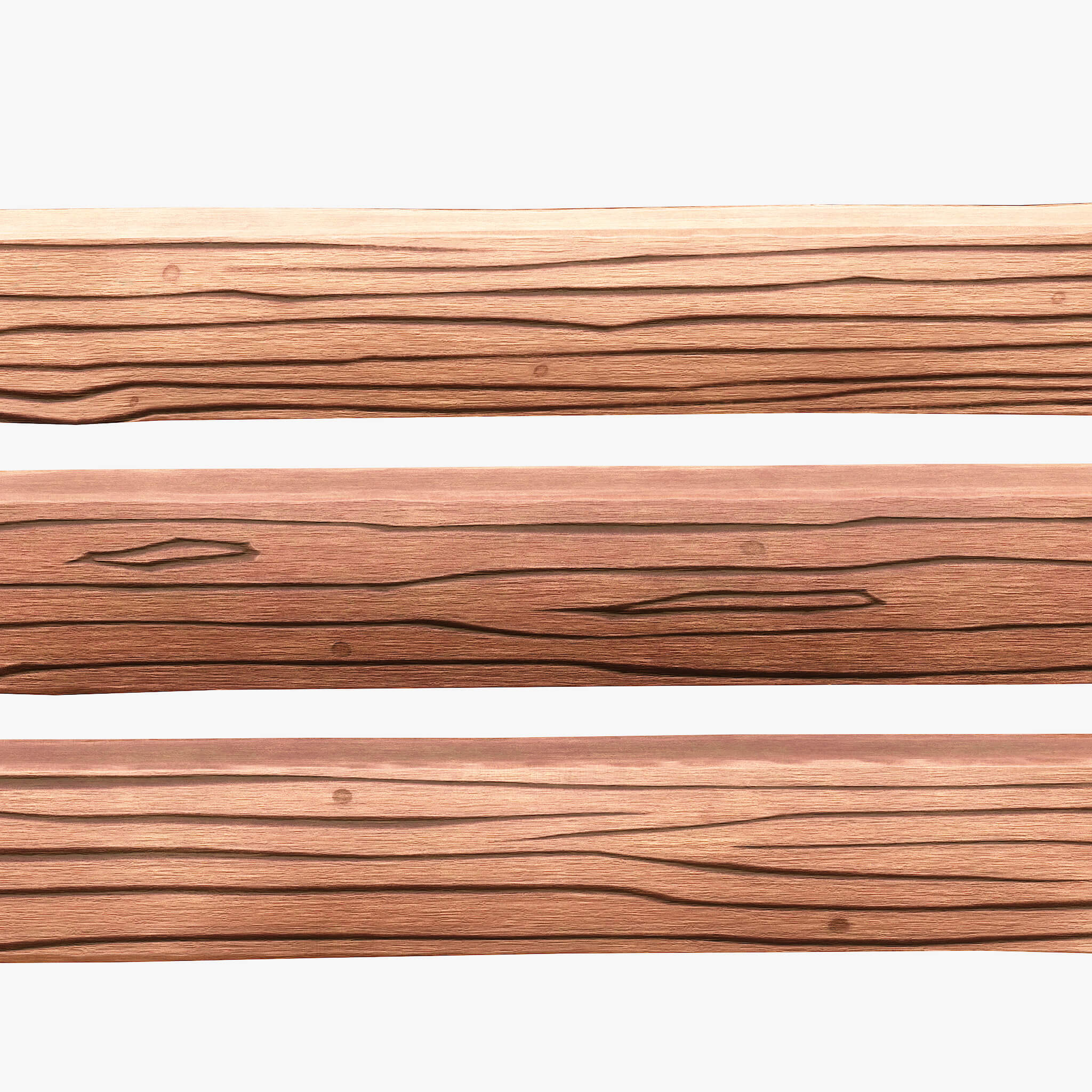 Wood Planks Stylized - 3D Model by orange3dart