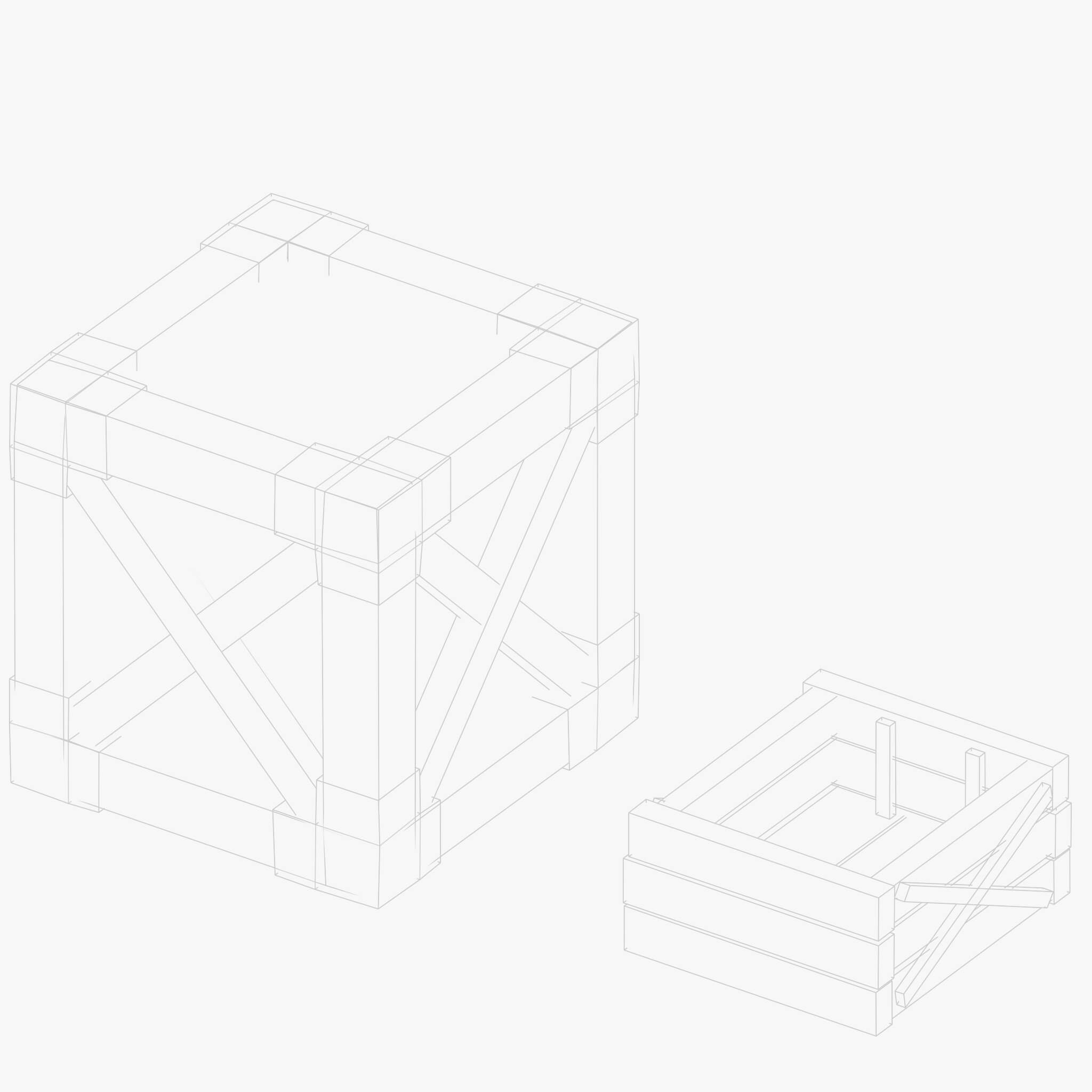 Stylized Wooden Boxes - 3D Model by orange3dart