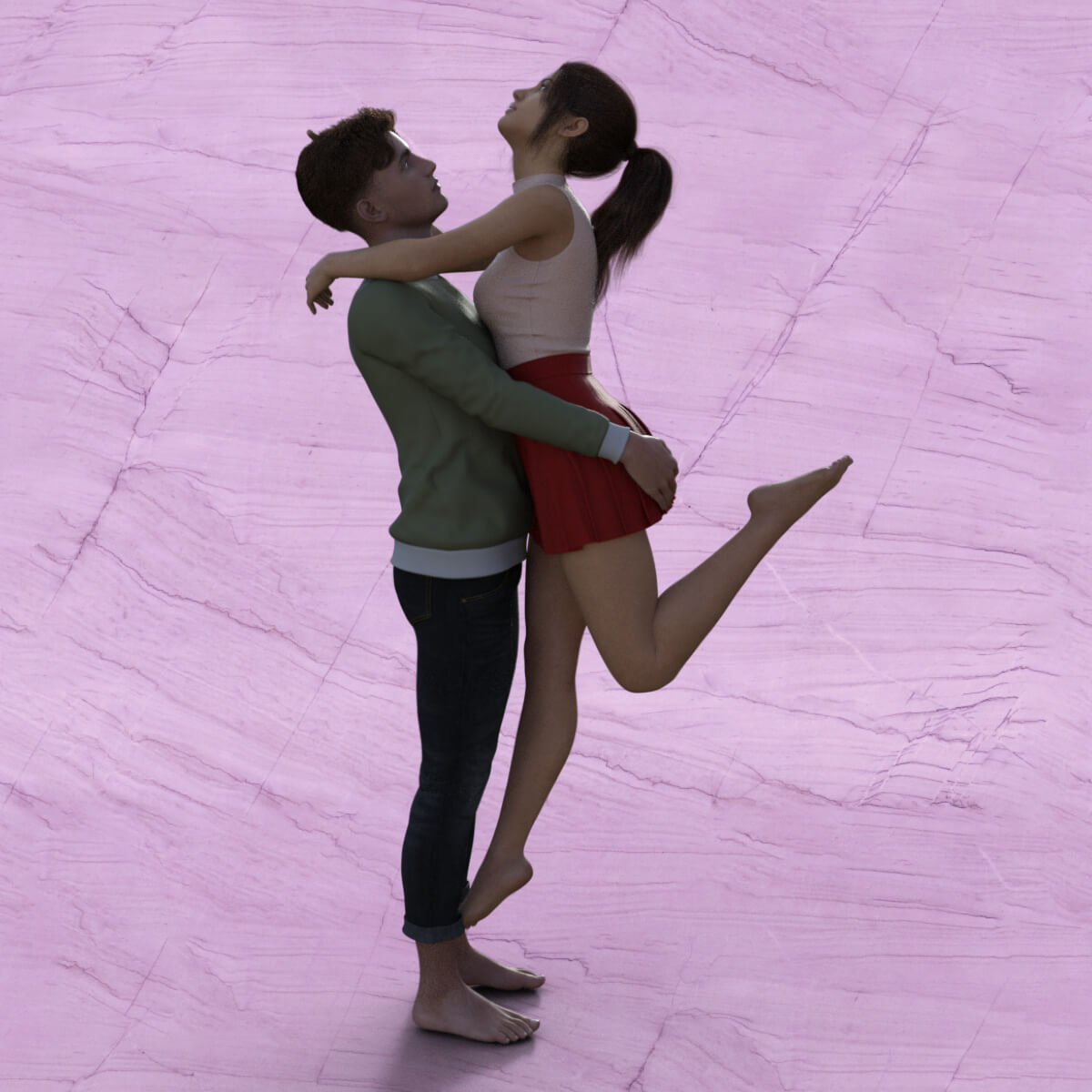 Be My Valentine - Pose Pack For G8F and G8M Daz Content by orenishi966