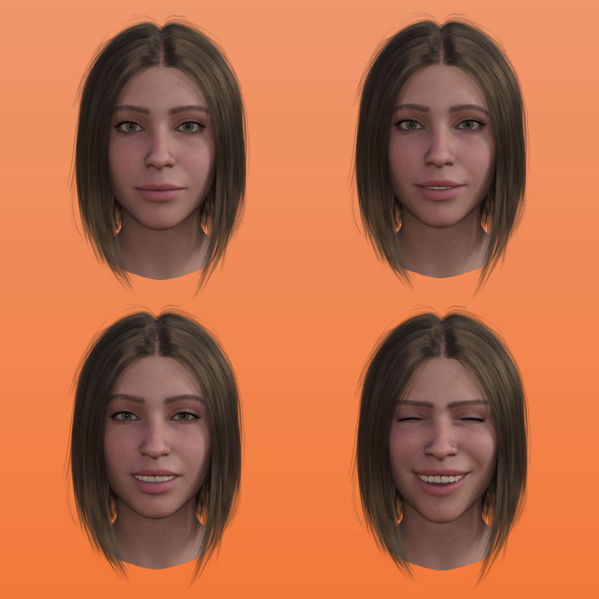 Facial Expressions 9 - Pose Pack Daz Content by orenishi966