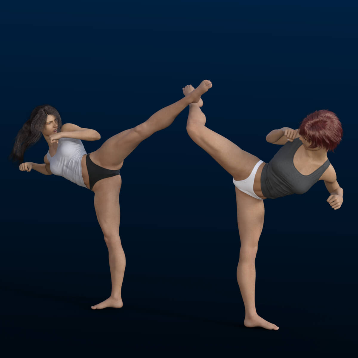 Fight Poses - Pose Pack For G8F Daz Content by orenishi966