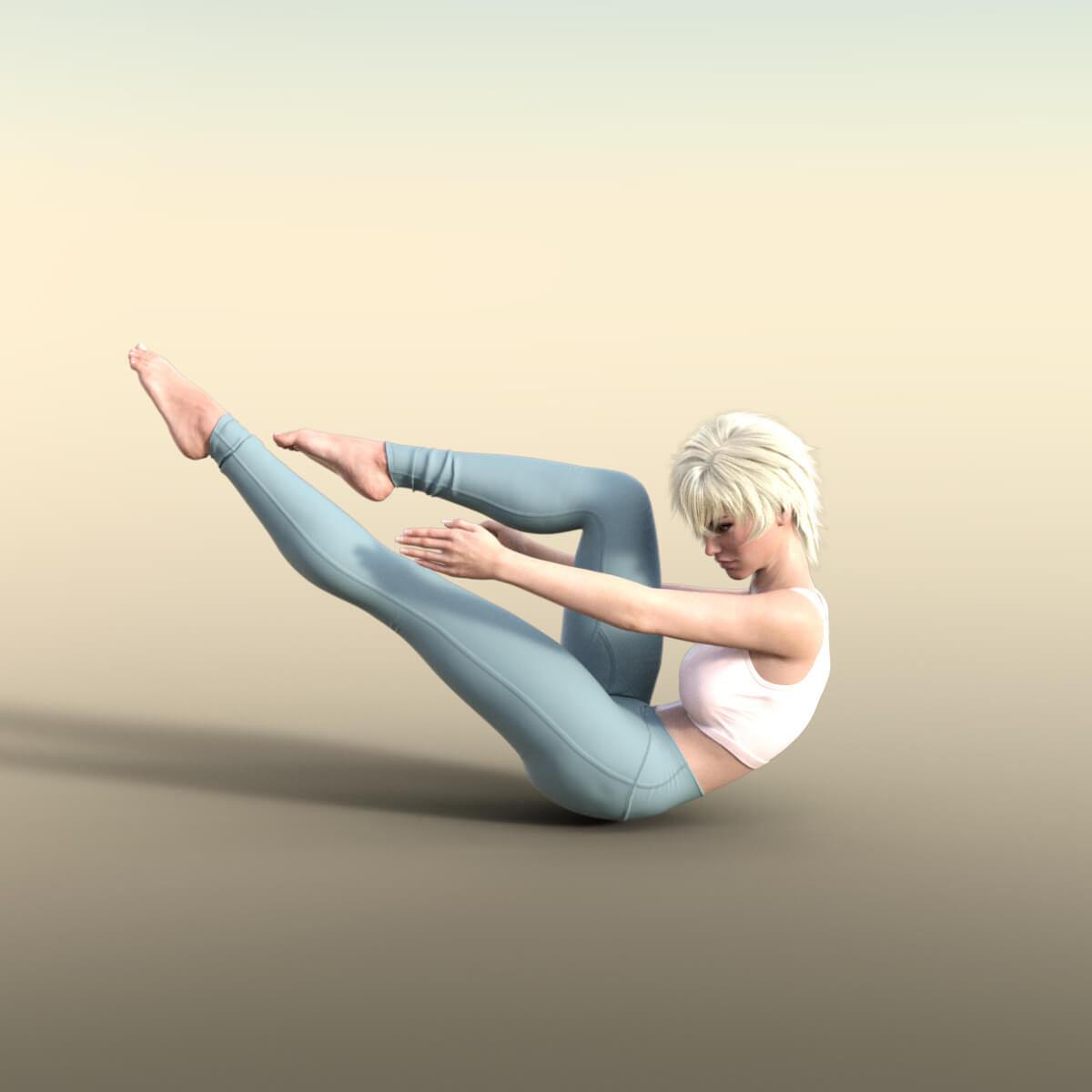 Pilates Workout - Pose Pack for G8F Daz Content by orenishi966