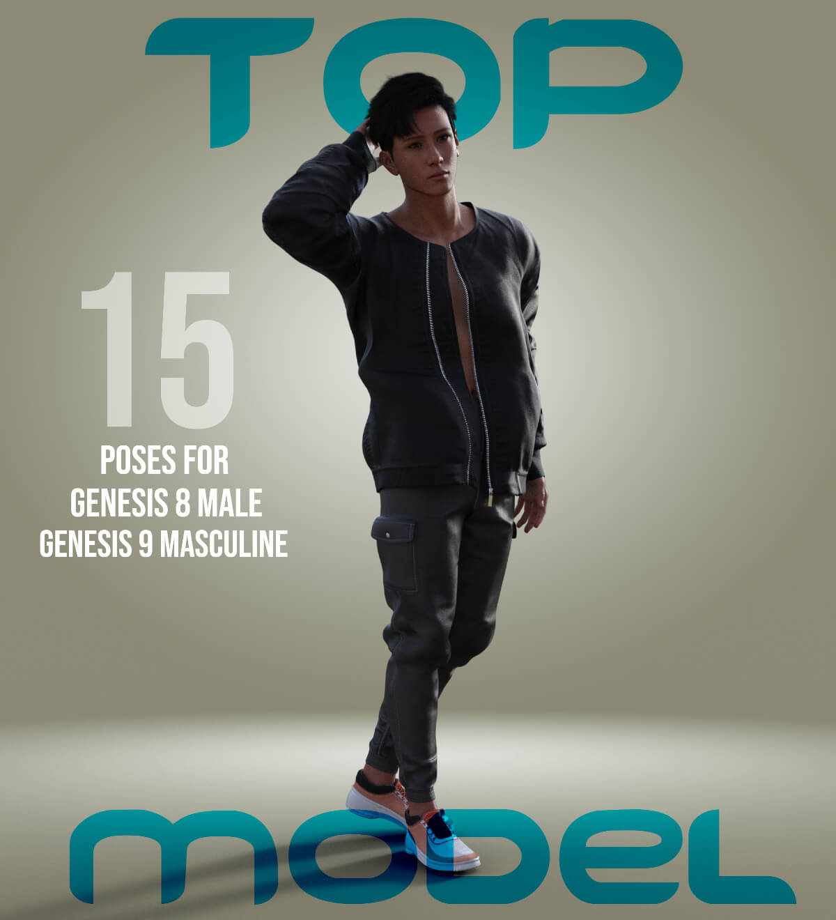 Top Model Male - Pose Pack Daz Content by orenishi966