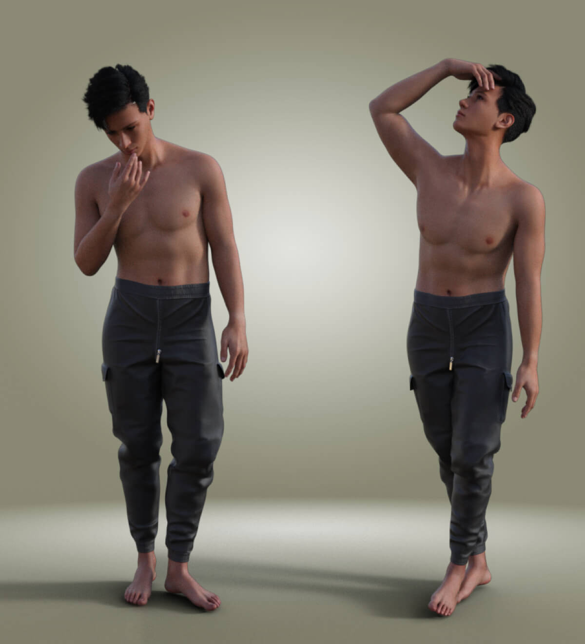 Top Model Male - Pose Pack Daz Content by orenishi966