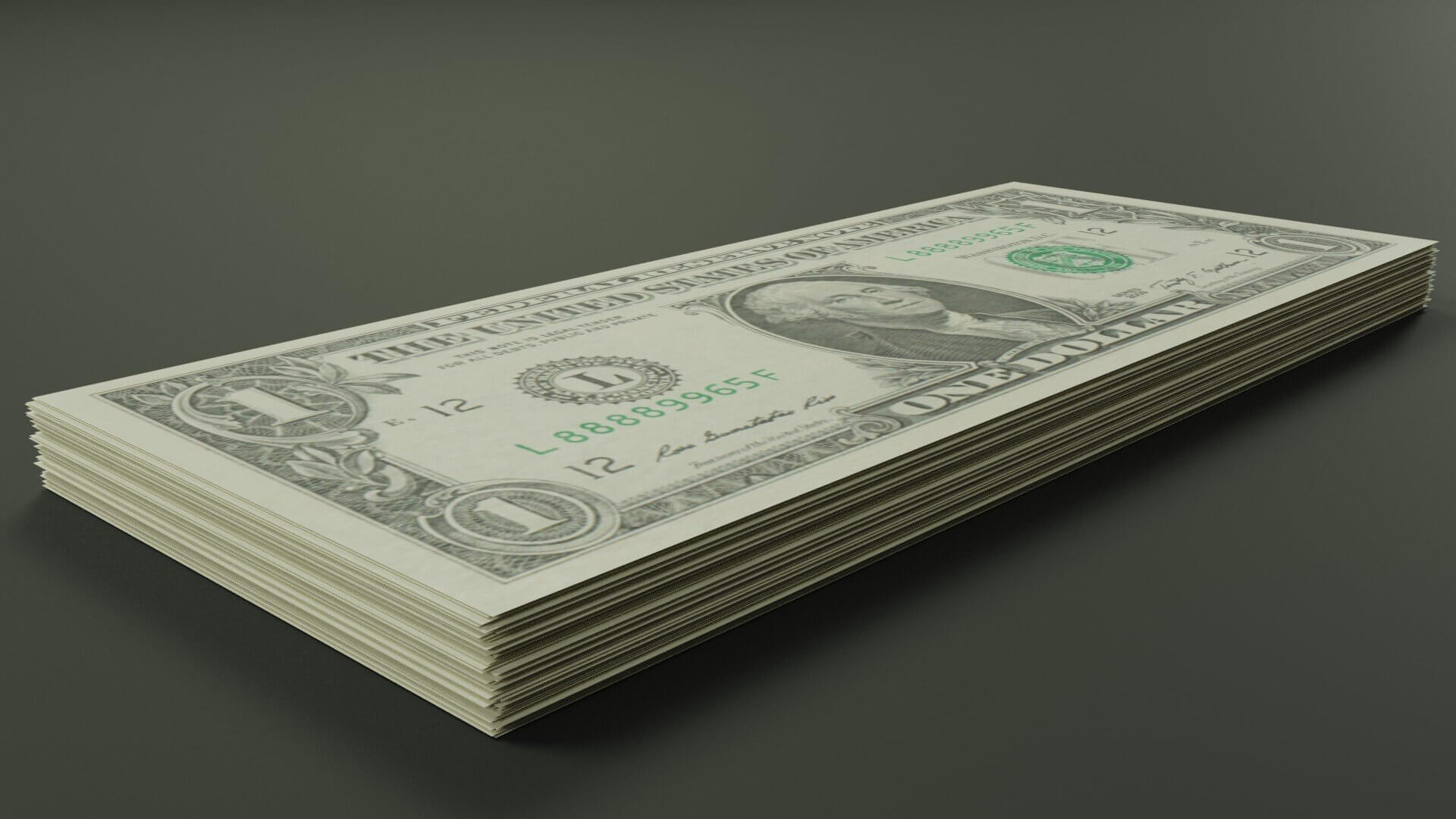 Set of American Dollars - 3D Model by Ottto3d