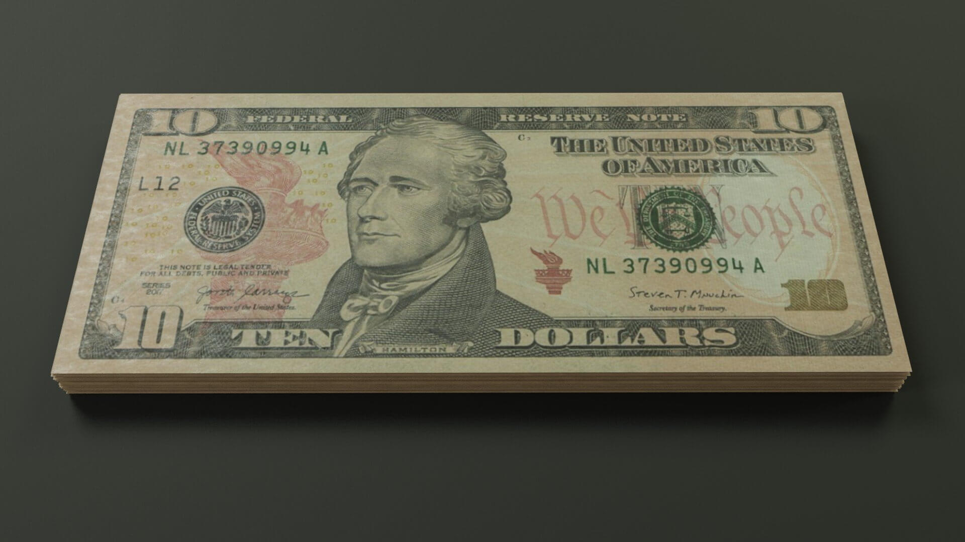 Set of American Dollars - 3D Model by Ottto3d