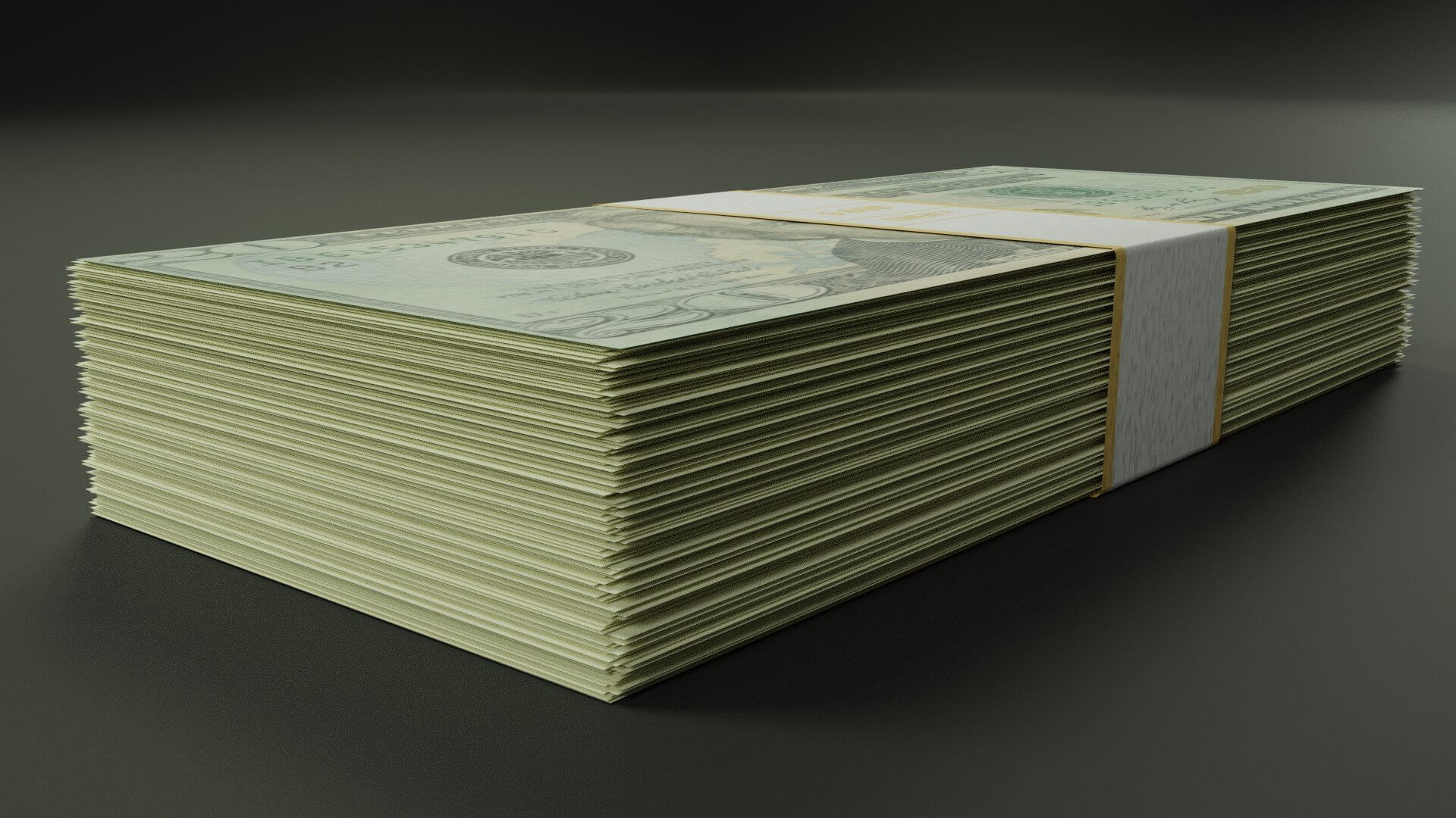 Set of American Dollars - 3D Model by Ottto3d