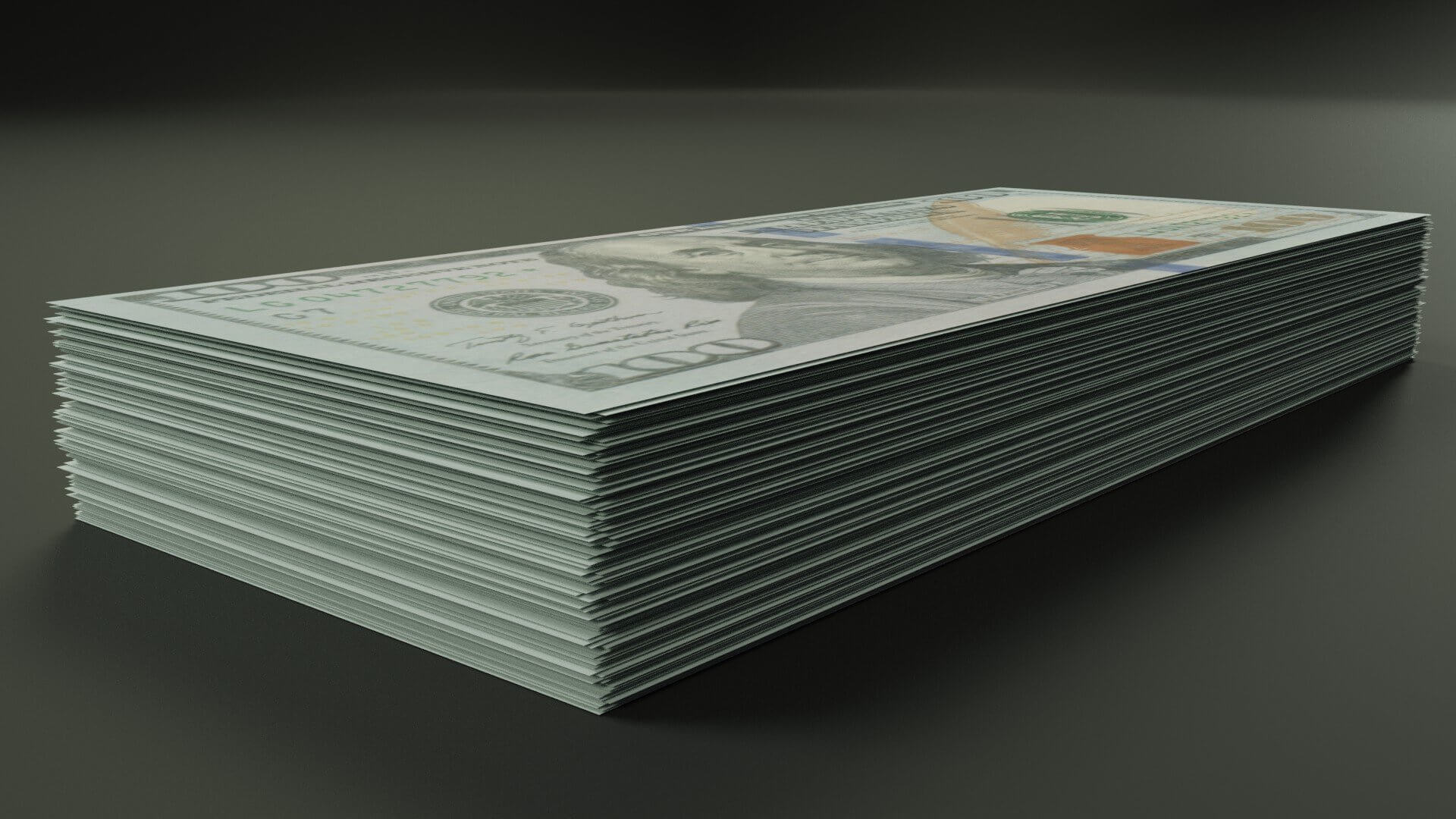 Set of American Dollars - 3D Model by Ottto3d