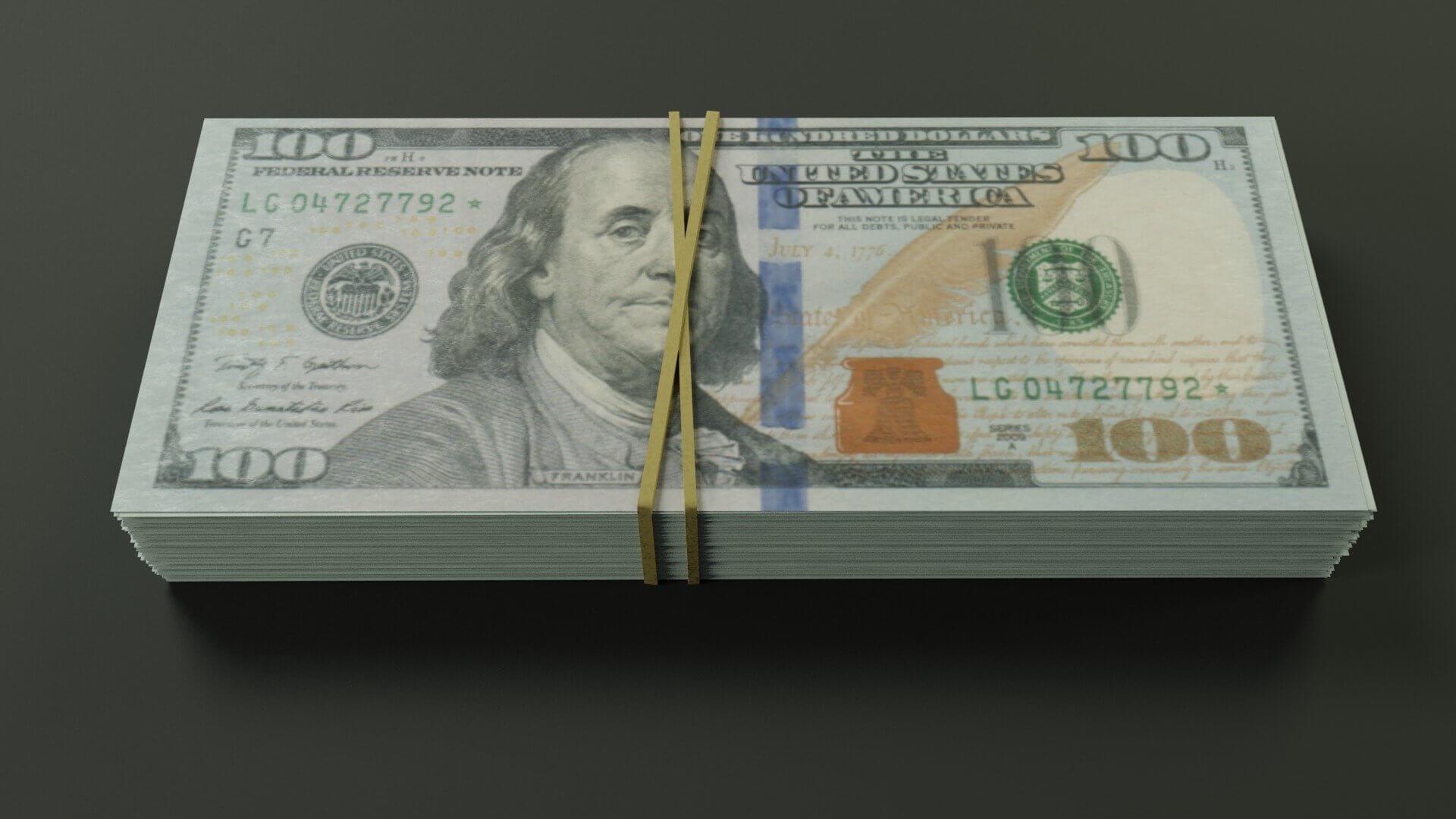 Set of American Dollars - 3D Model by Ottto3d