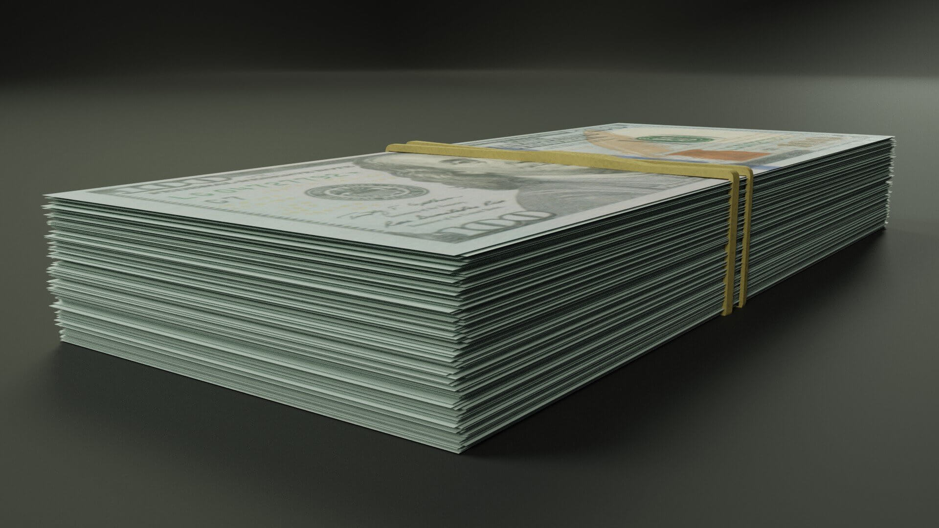 Set of American Dollars - 3D Model by Ottto3d