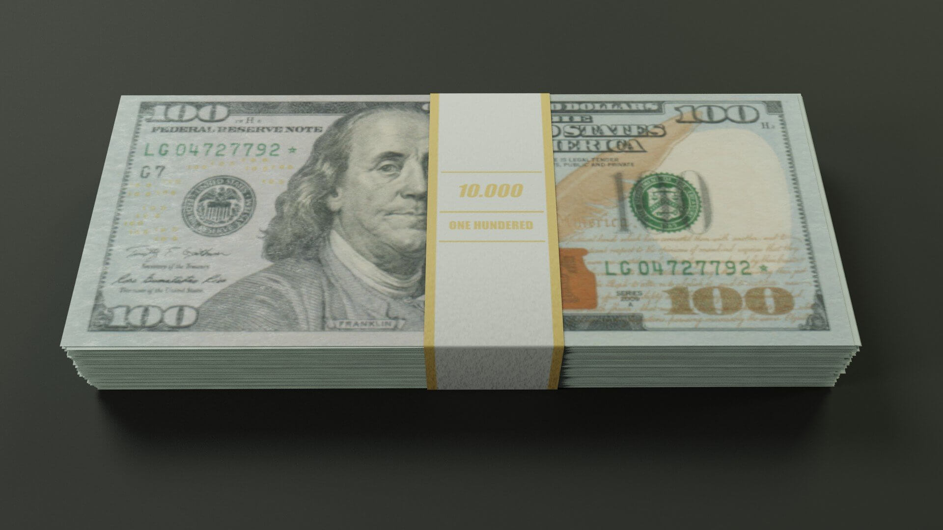 Set of American Dollars - 3D Model by Ottto3d