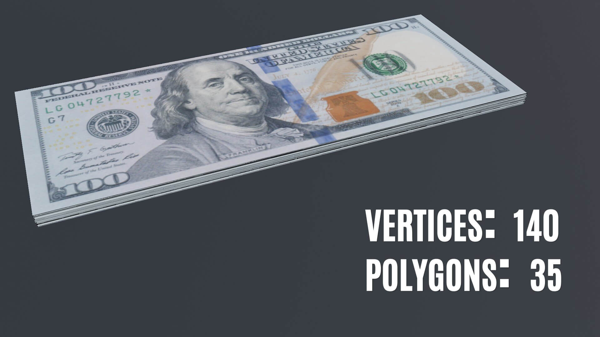 Set of American Dollars - 3D Model by Ottto3d