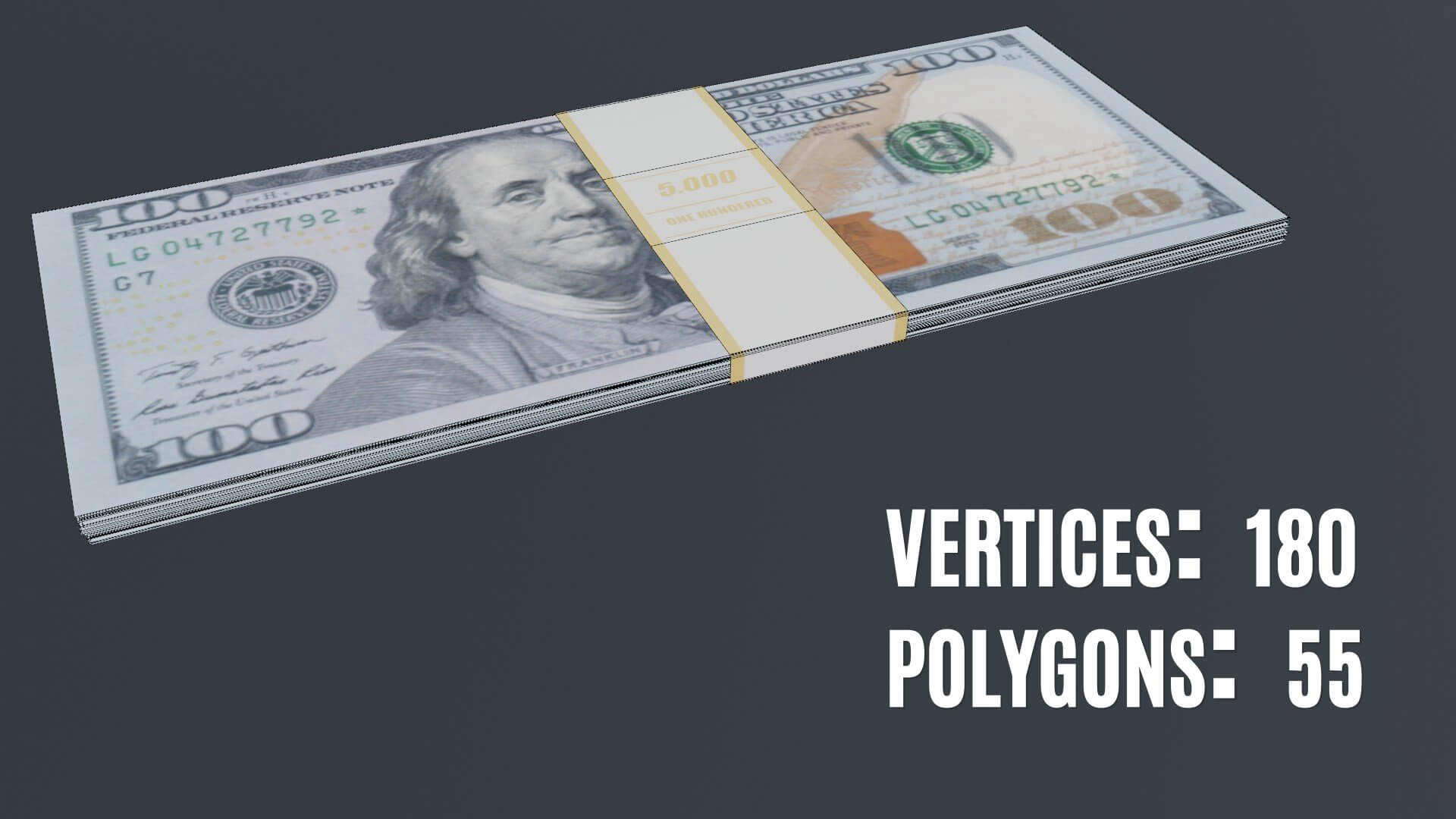 Set of American Dollars - 3D Model by Ottto3d