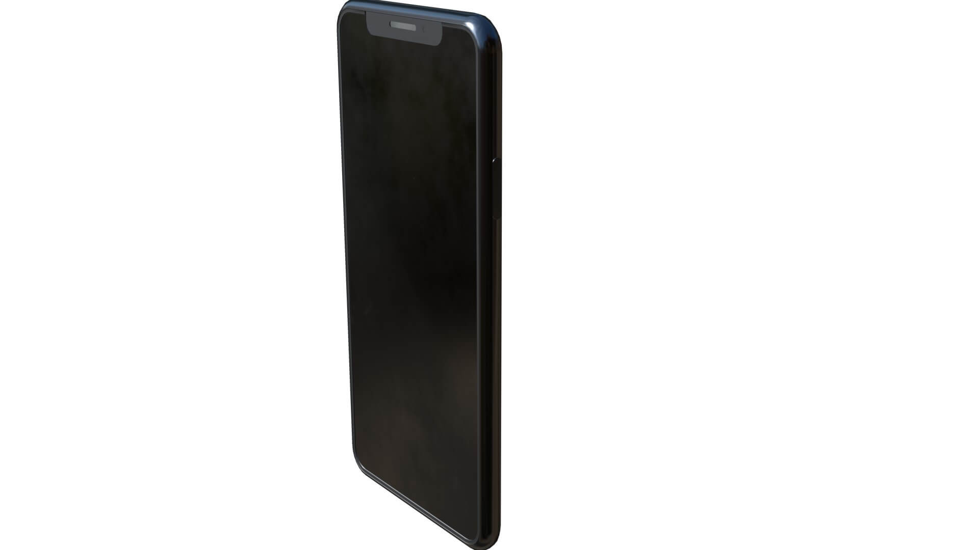 Black Generic Smartphone - 3D Model by Ottto3d