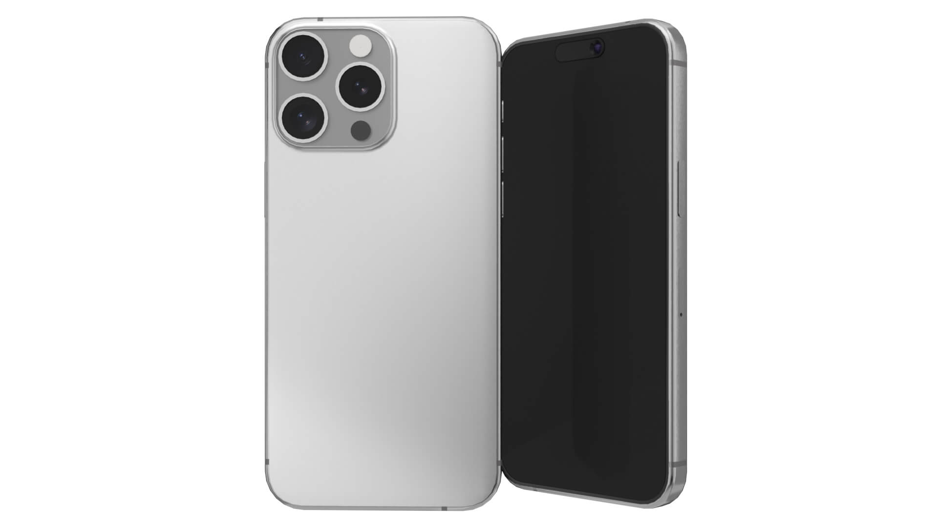 Collection of Low Poly Modern Smartphones in Different Color - 3D Model ...