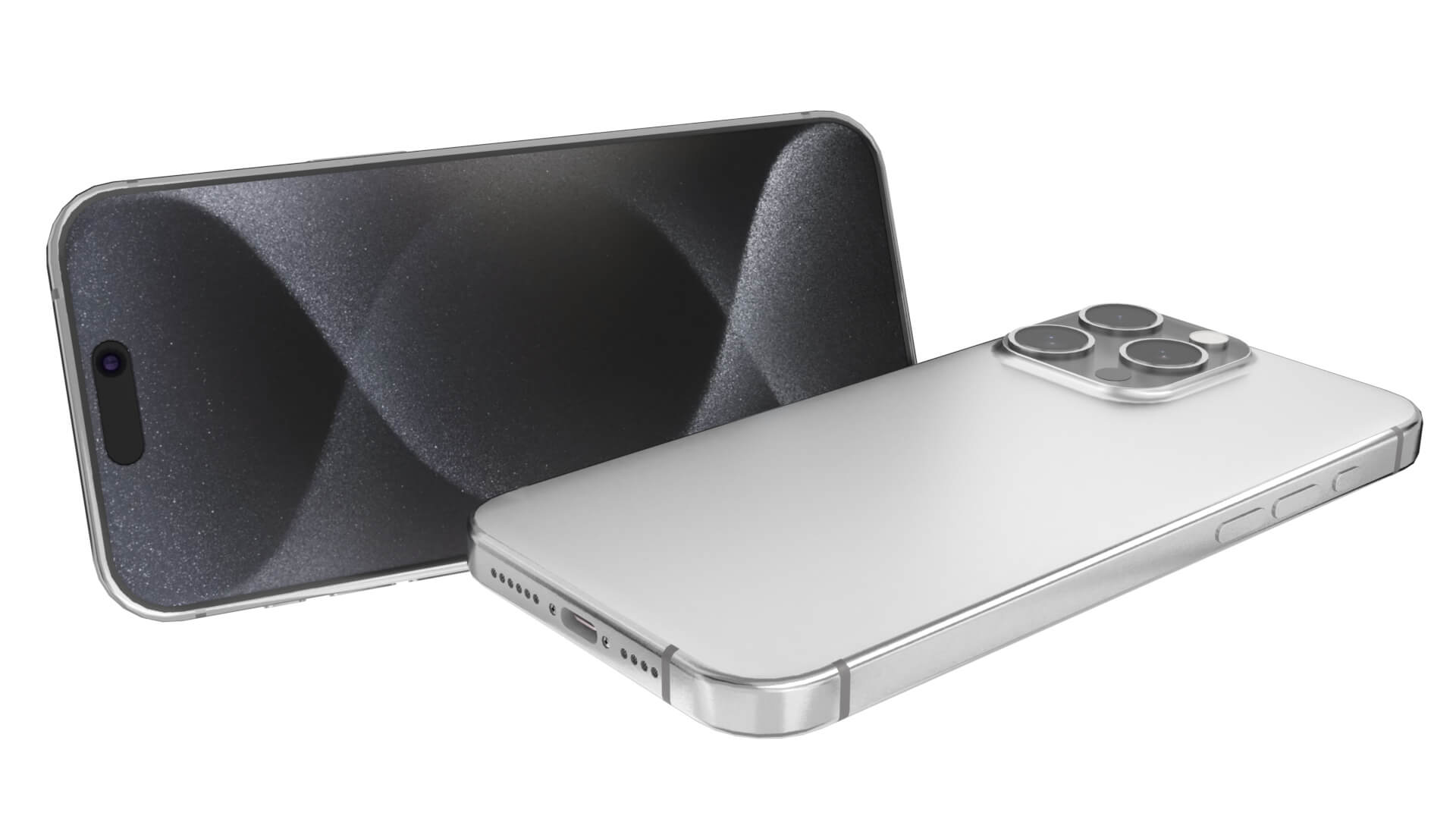 Collection of Low Poly Modern Smartphones in Different Color - 3D Model ...