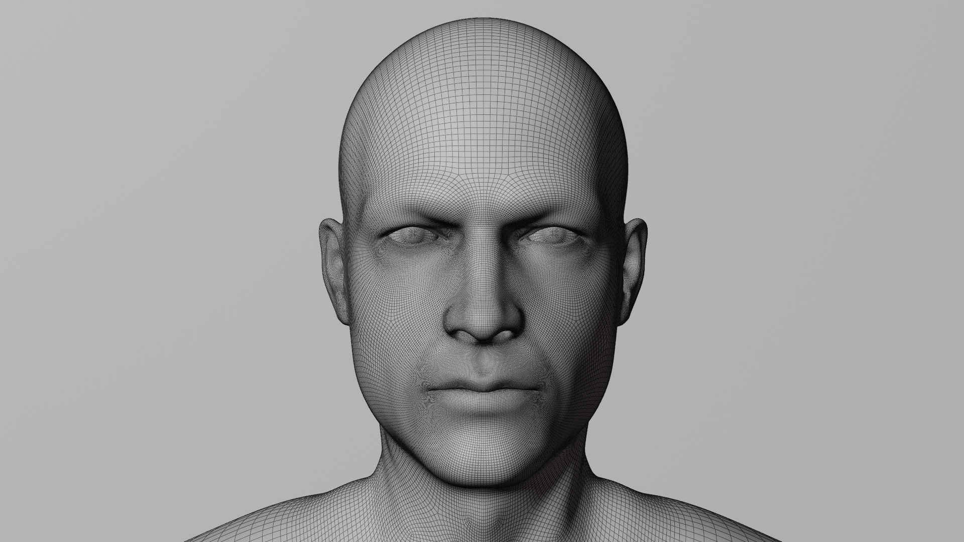 Abstract Head Illustration 3D Render, Digital Art by Ottto3d