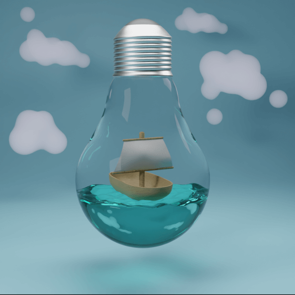 Rendered Illustration Of a Cartoonish Island 3D Render | RenderHub Gallery