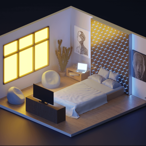 Rendered Illustration Of a Messy Room 3D Render | RenderHub Gallery