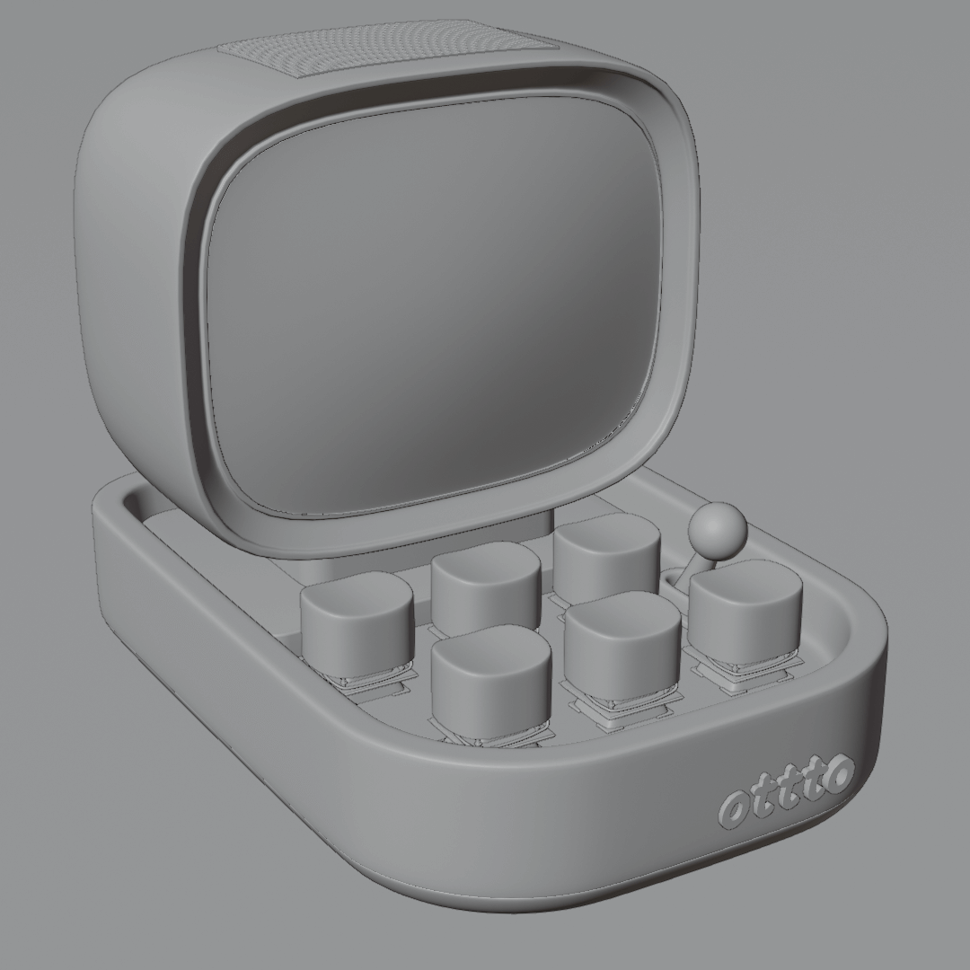 Rendered Illustration Of a Gaming Machine 3D Render by Ottto3d