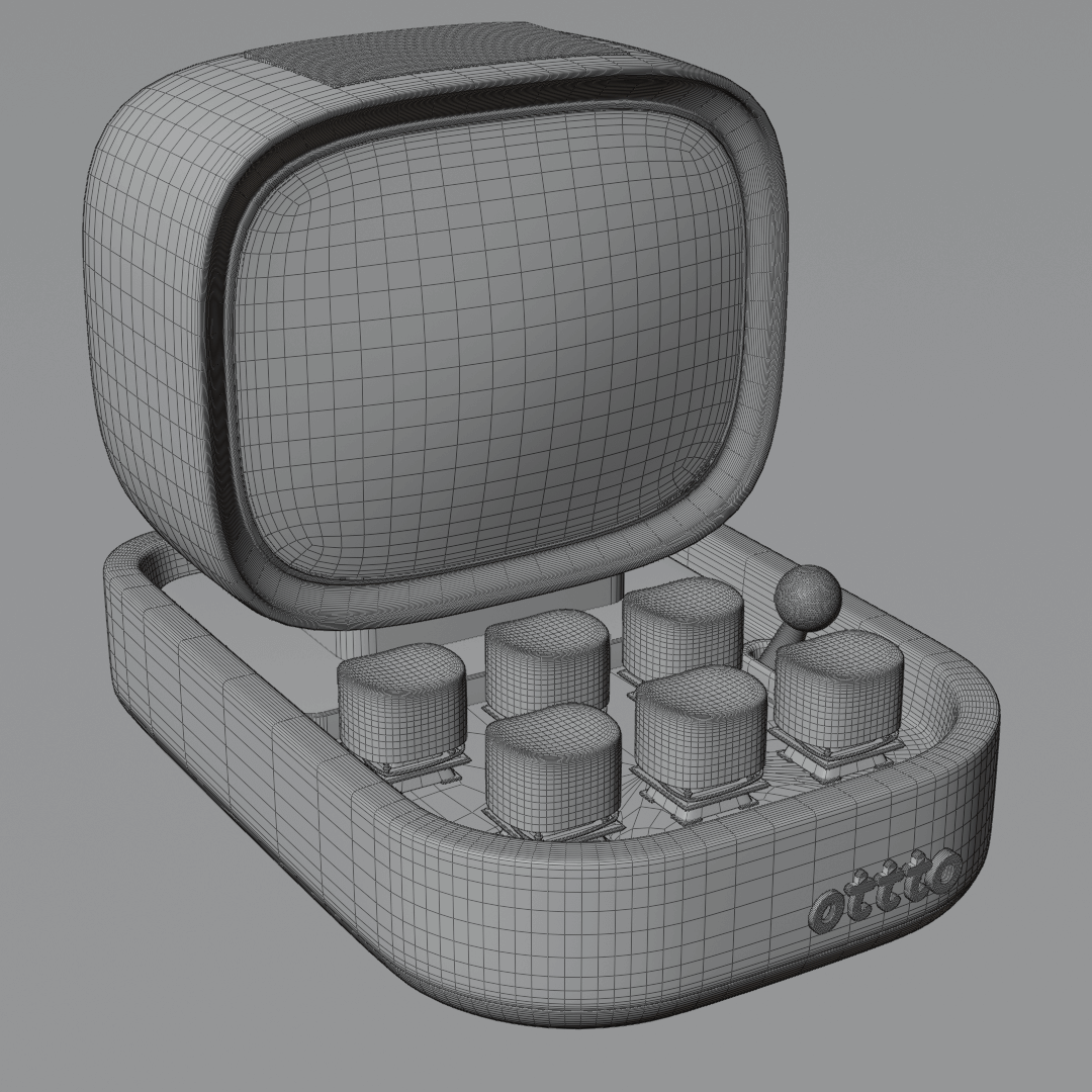 Rendered Illustration Of a Gaming Machine 3D Render by Ottto3d