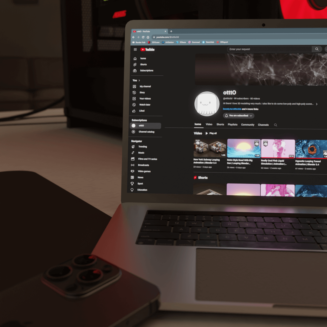 Rendered Illustration of Stretched Screen WIth Other Technic