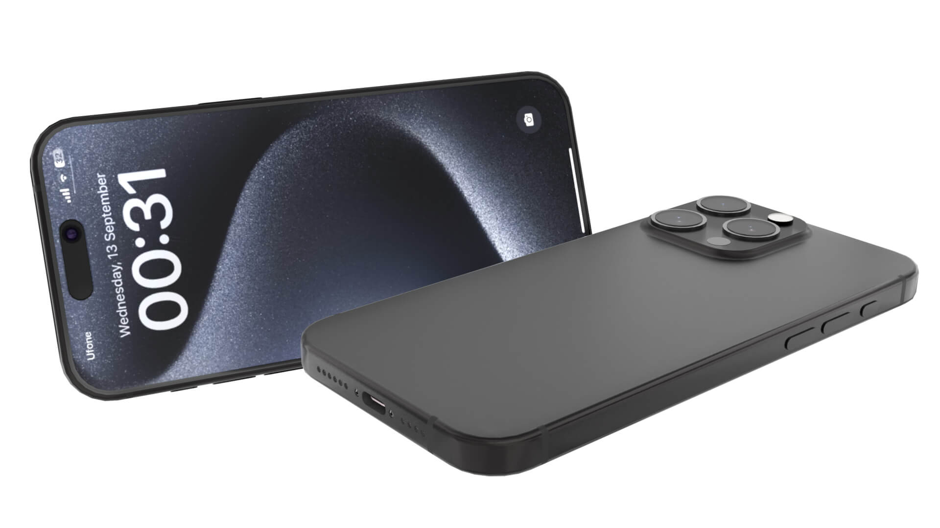 Low Poly Black Generic Smartphone - 3D Model by Ottto3d