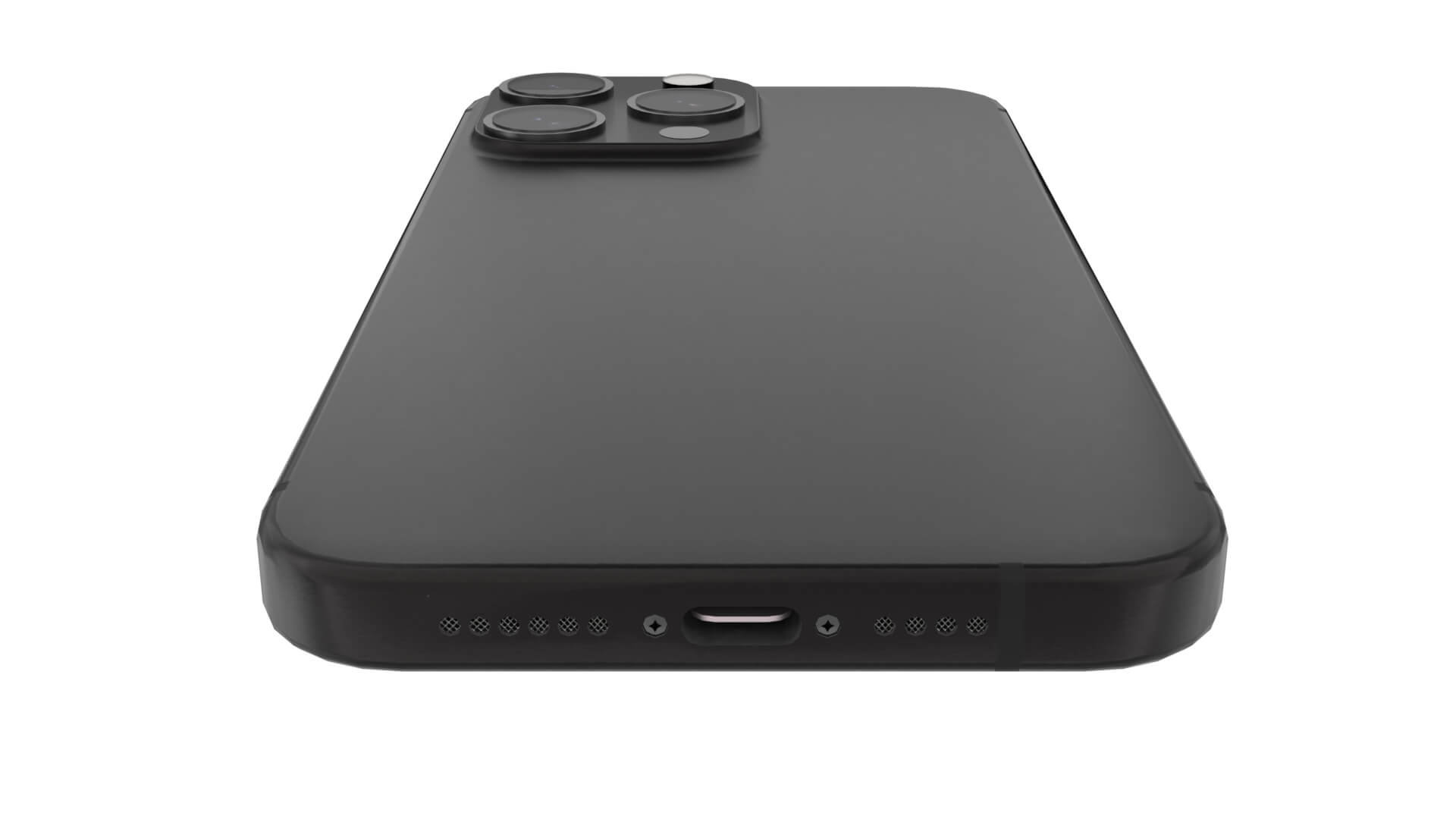 Low Poly Black Generic Smartphone - 3D Model by Ottto3d