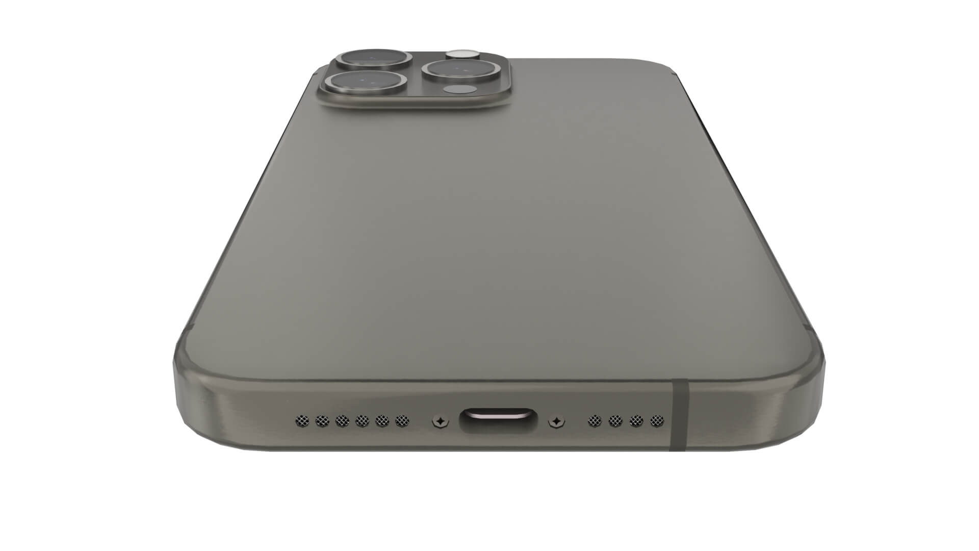 Low Poly Gray Generic Smartphone - 3D Model by Ottto3d