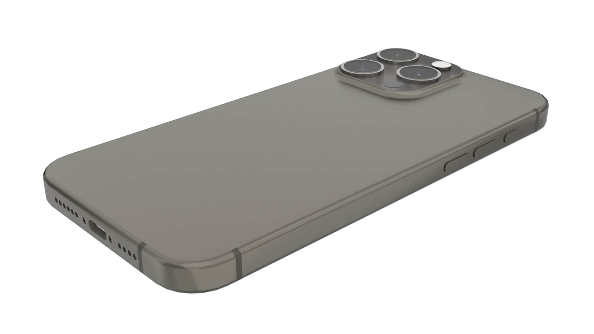 Low Poly Gray Generic Smartphone - 3D Model by Ottto3d