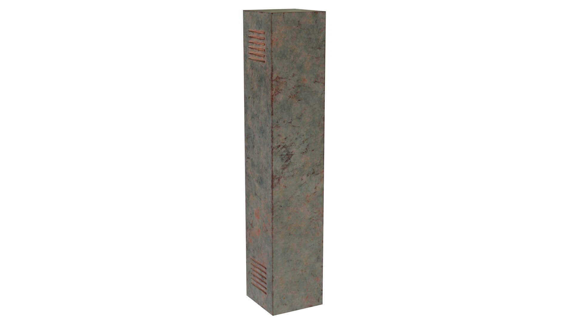 Metal Painted Rusty Wardrobe Locker Collection - 3D Model by Ottto3d