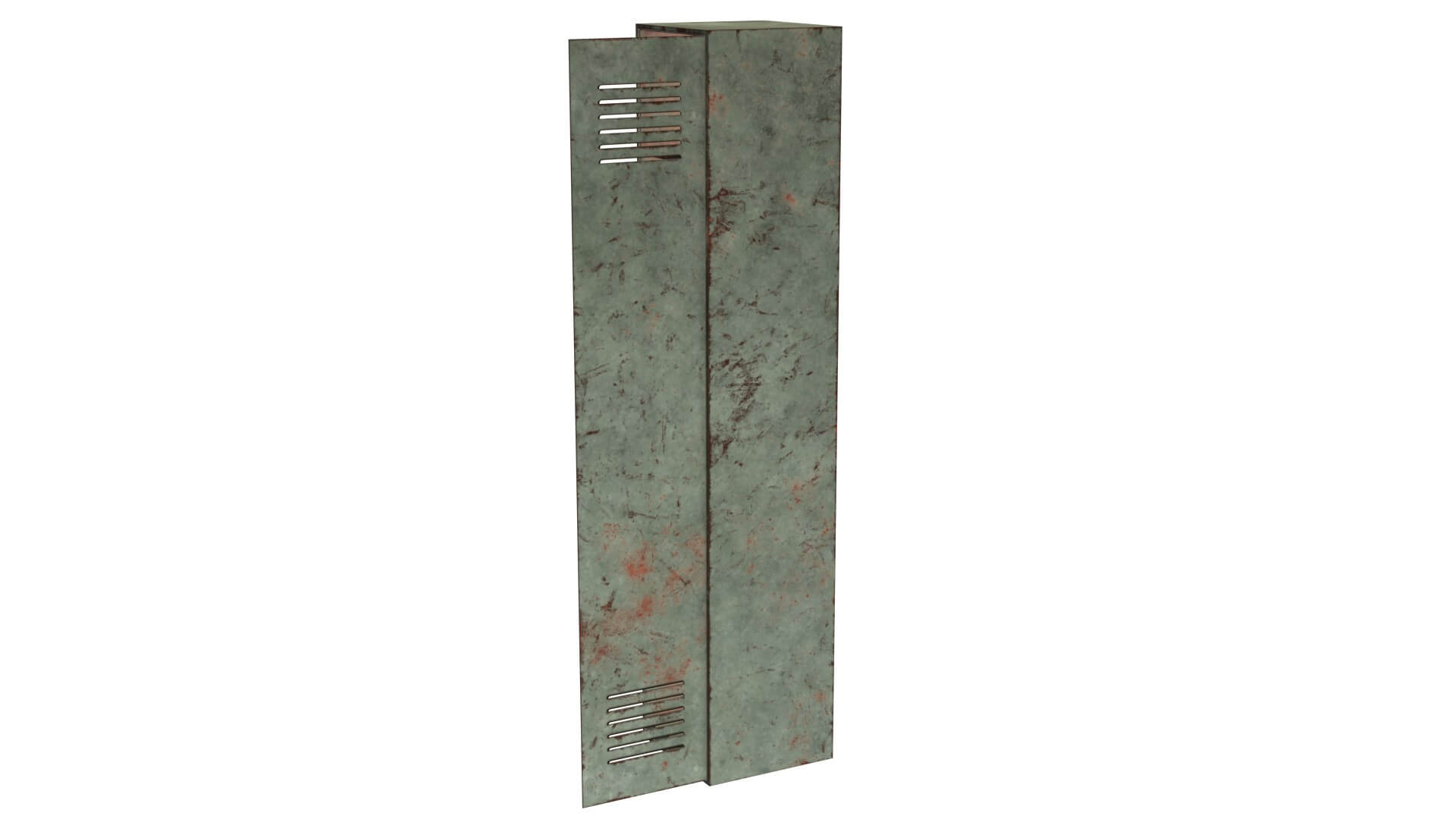 Metal Painted Rusty Wardrobe Locker Collection - 3D Model by Ottto3d