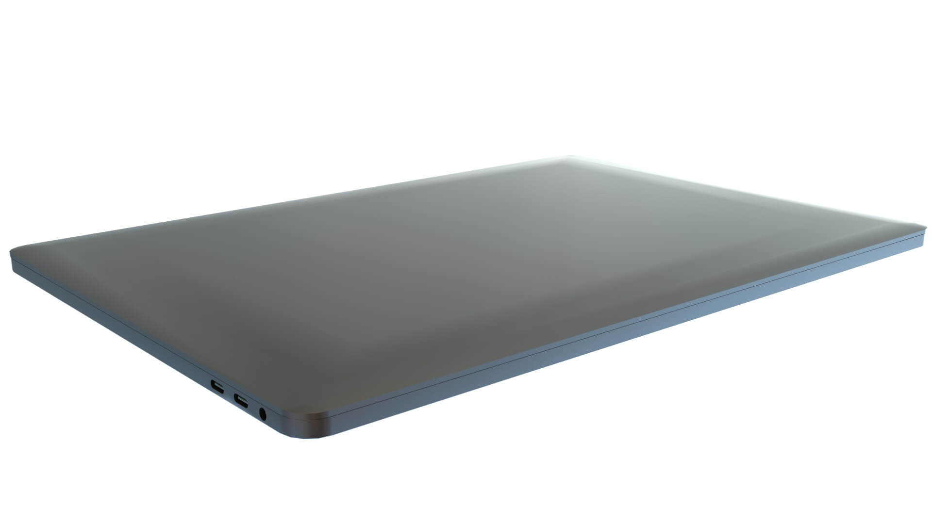 Modern Silver Laptop - 3D Model by Ottto3d