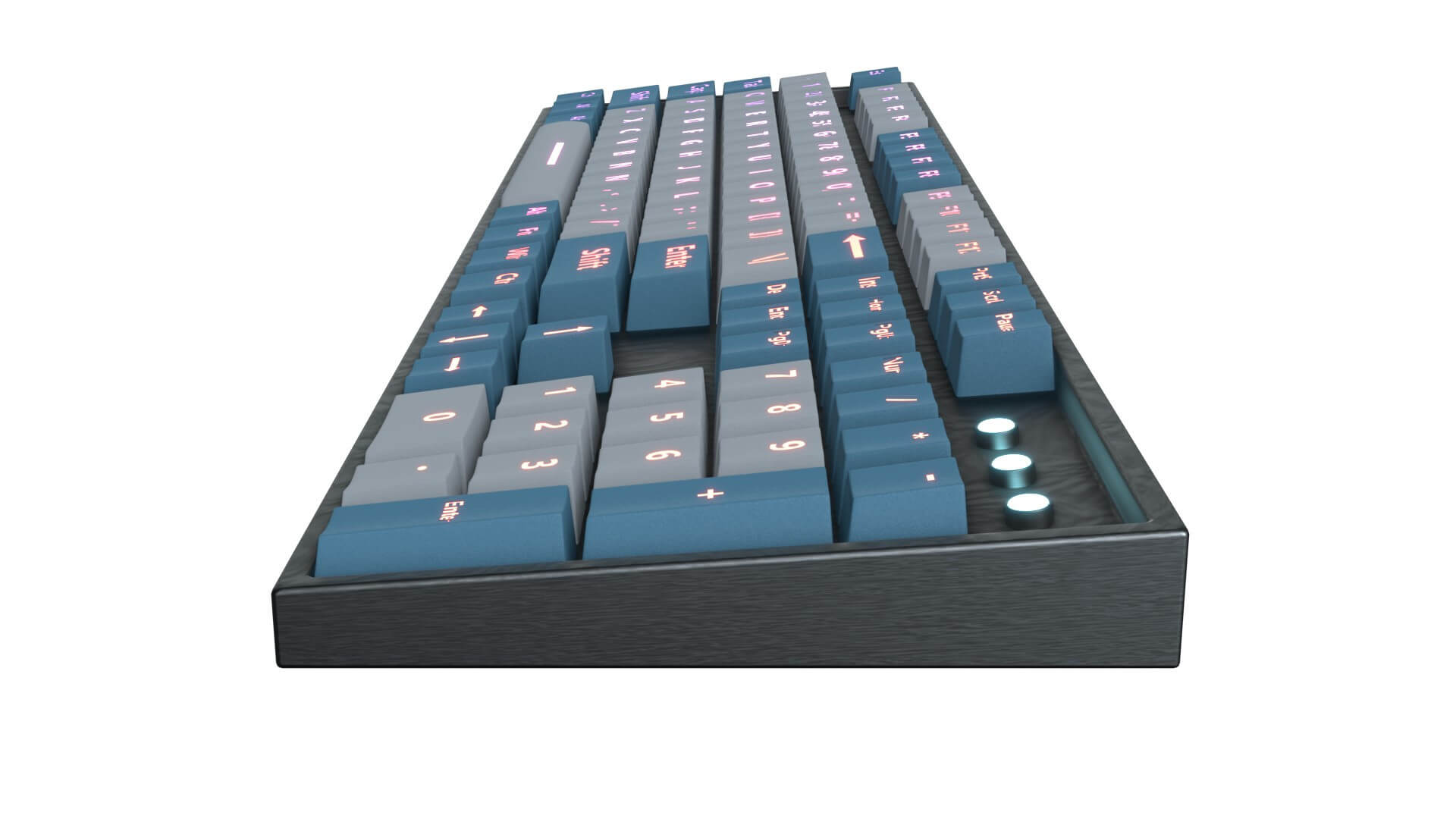 Pack of Detailed High Poly Backlit Keyboards - 3D Model by Ottto3d