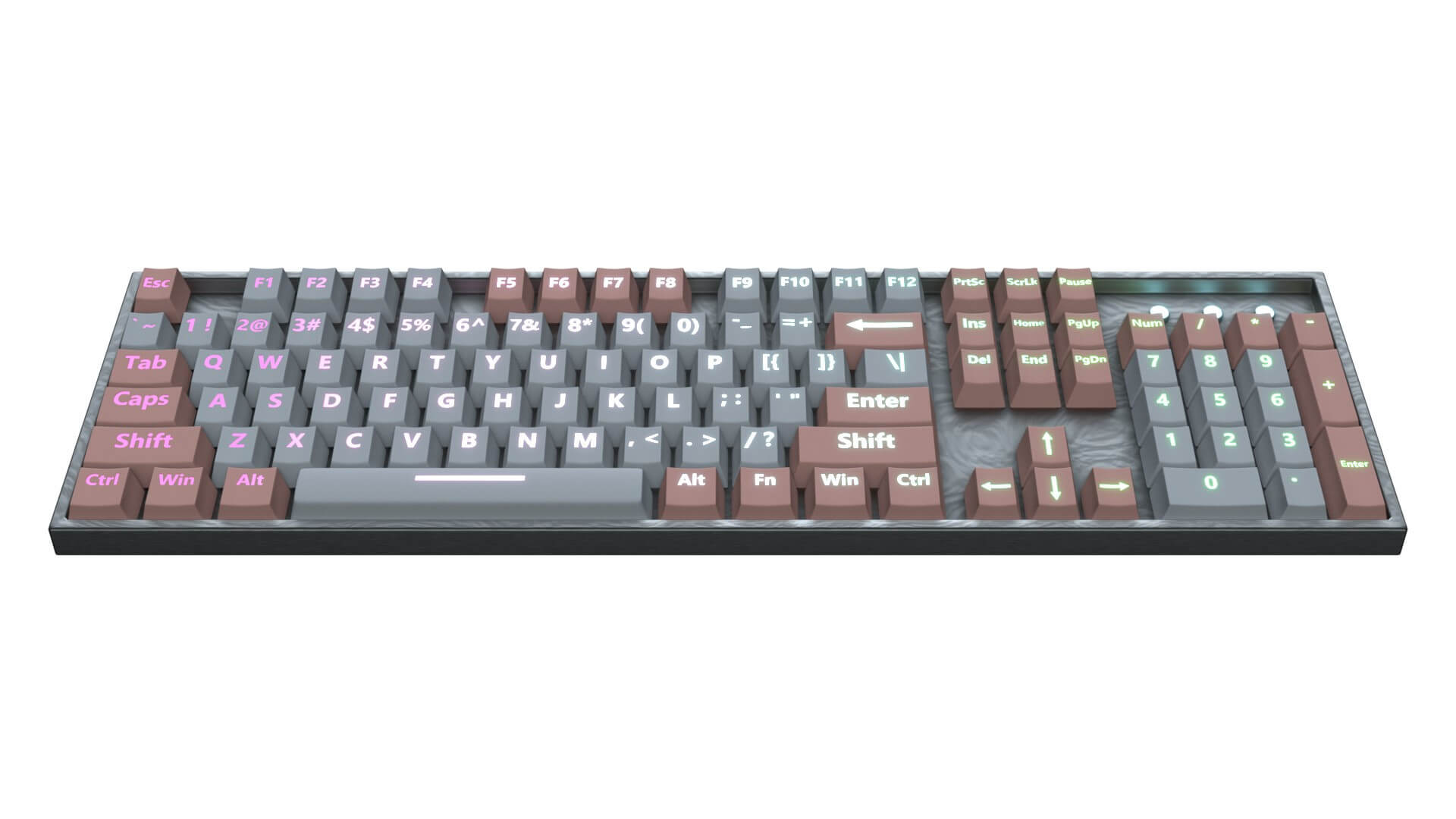 Pack of Detailed High Poly Backlit Keyboards - 3D Model by Ottto3d