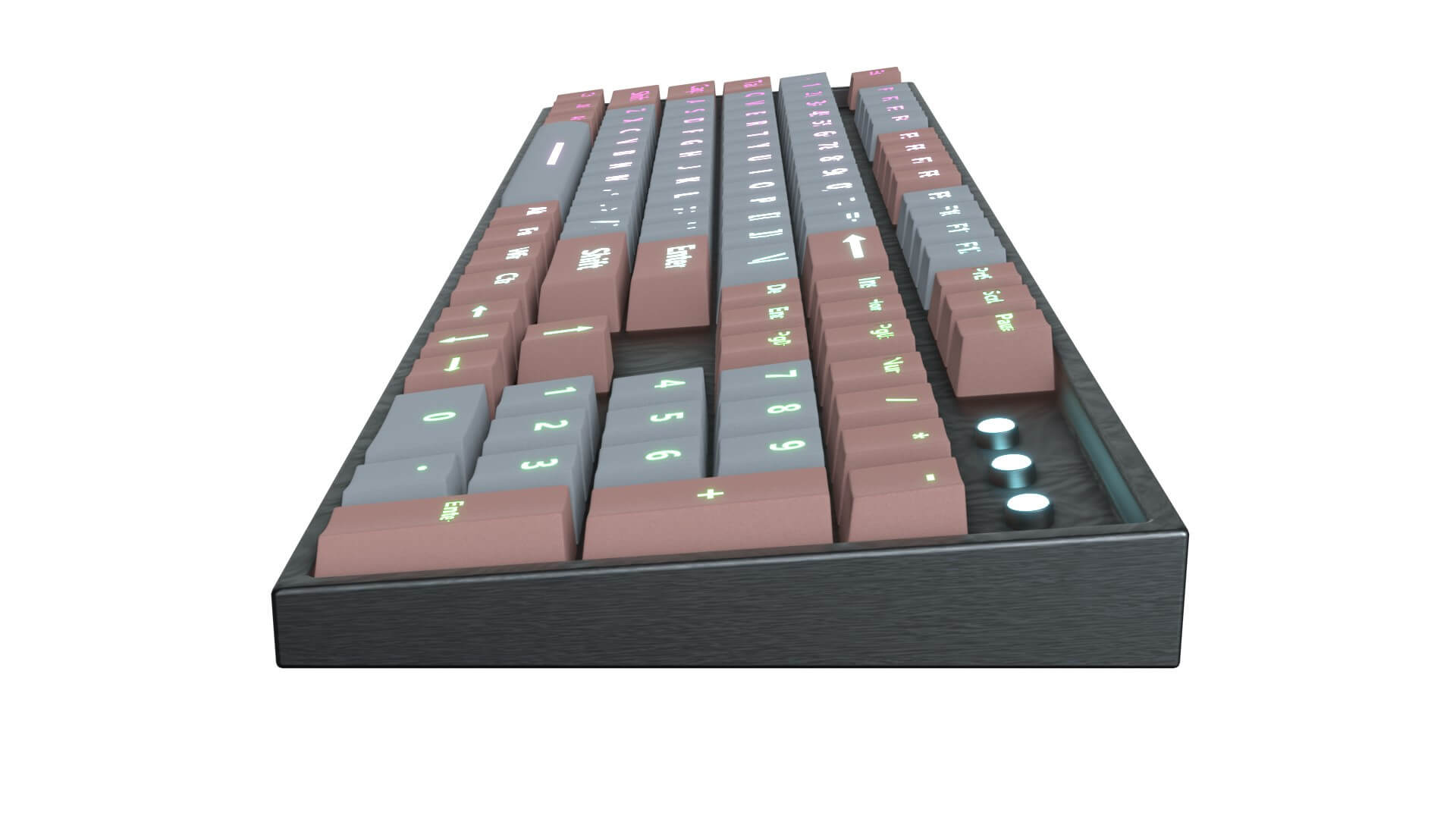 Pack of Detailed High Poly Backlit Keyboards - 3D Model by Ottto3d