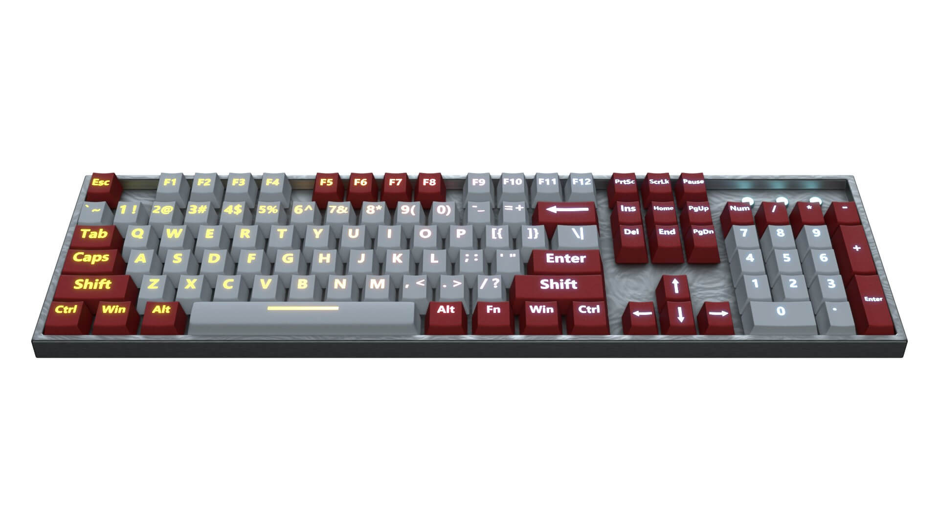 Pack of Detailed High Poly Backlit Keyboards - 3D Model by Ottto3d