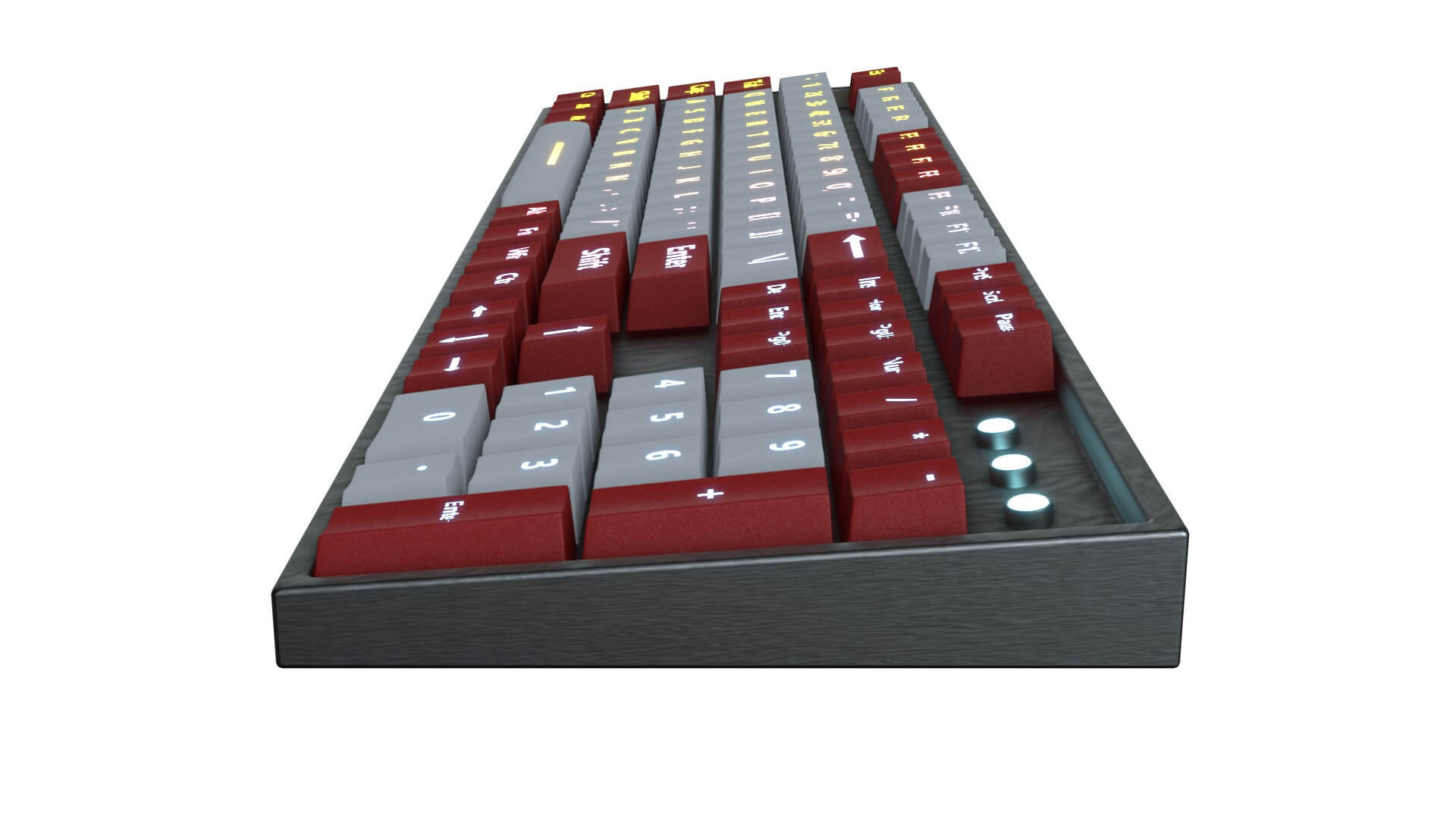Pack of Detailed High Poly Backlit Keyboards - 3D Model by Ottto3d