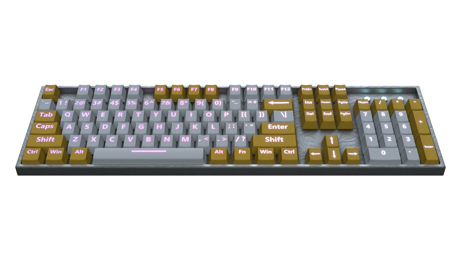 Pack of Detailed High Poly Backlit Keyboards - 3D Model by Ottto3d