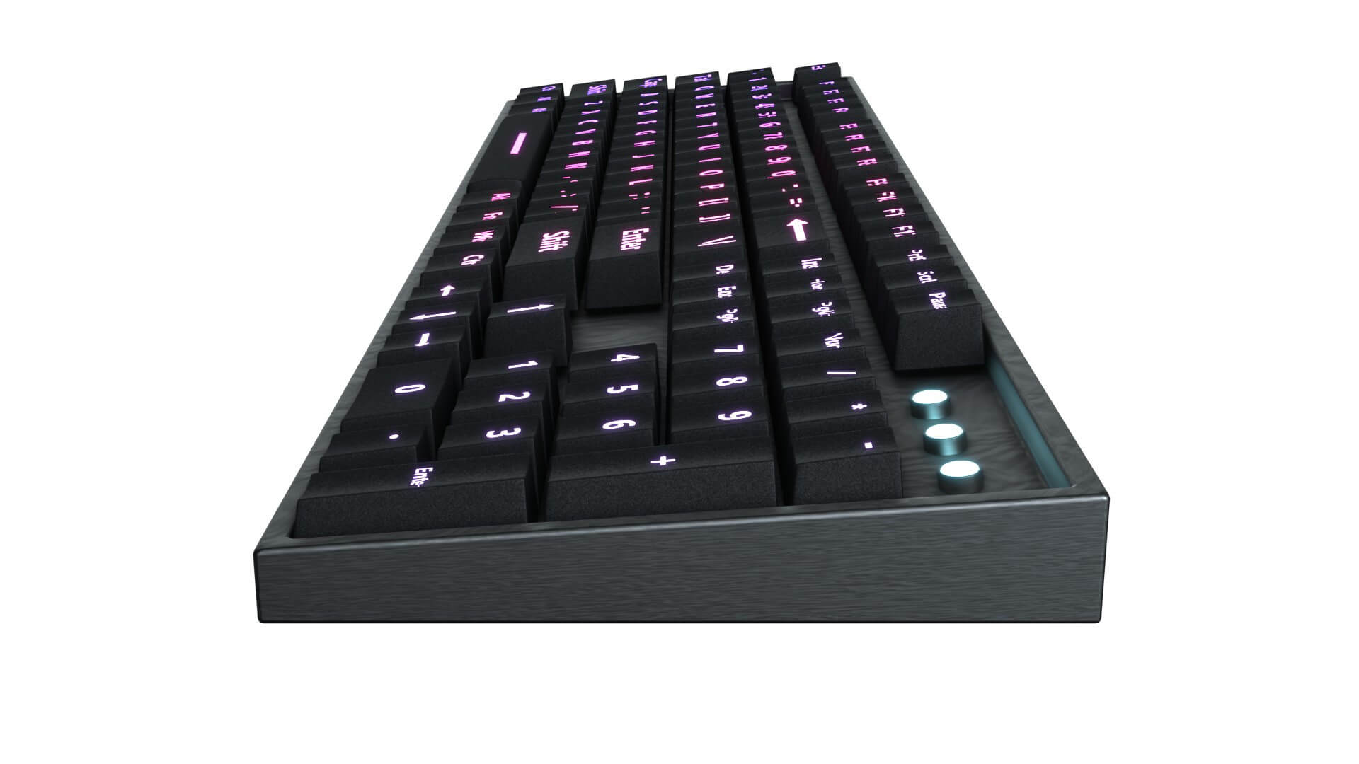 Pack of Detailed High Poly Backlit Keyboards - 3D Model by Ottto3d