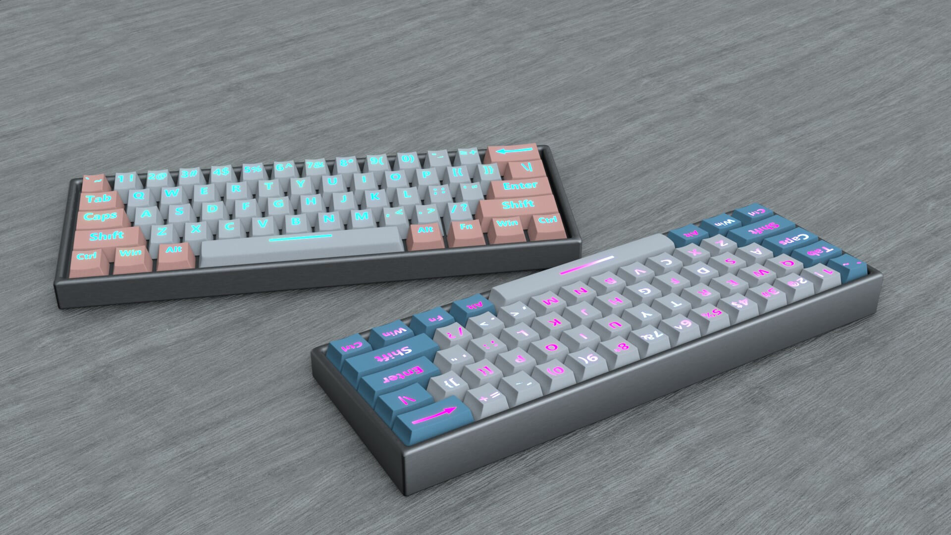 Pack of Detailed High Poly Gaming Keyboards - 3D Model by Ottto3d