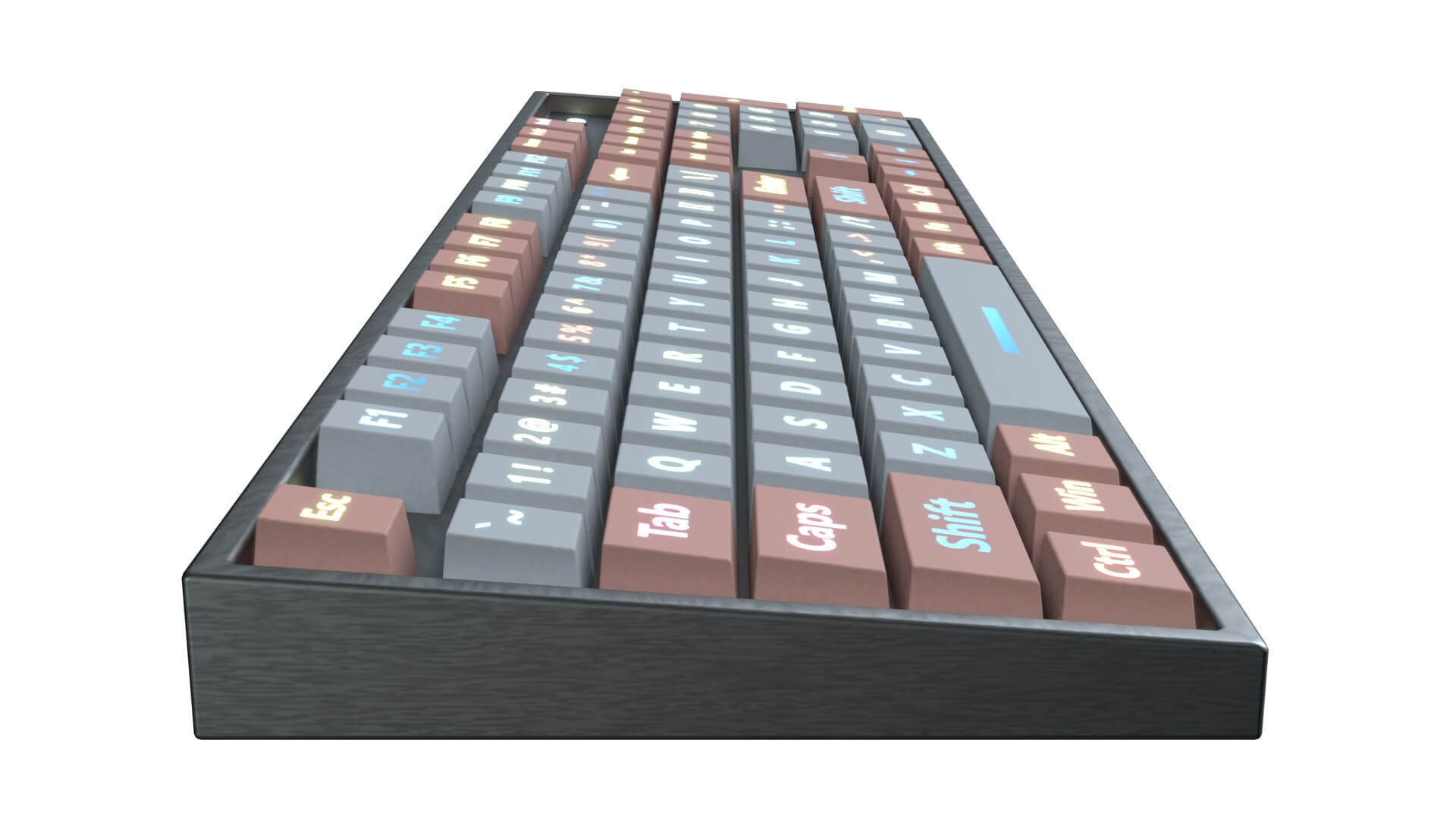 Pack of Detailed Low Poly Backlit Keyboards - 3D Model by Ottto3d