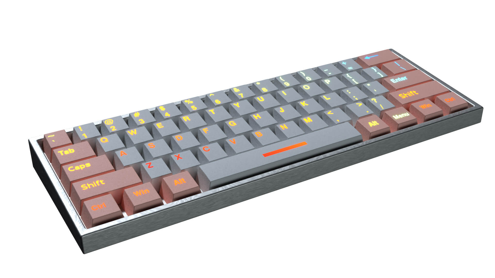 Pack of Detailed Low Poly Gaming Keyboards - 3D Model by Ottto3d