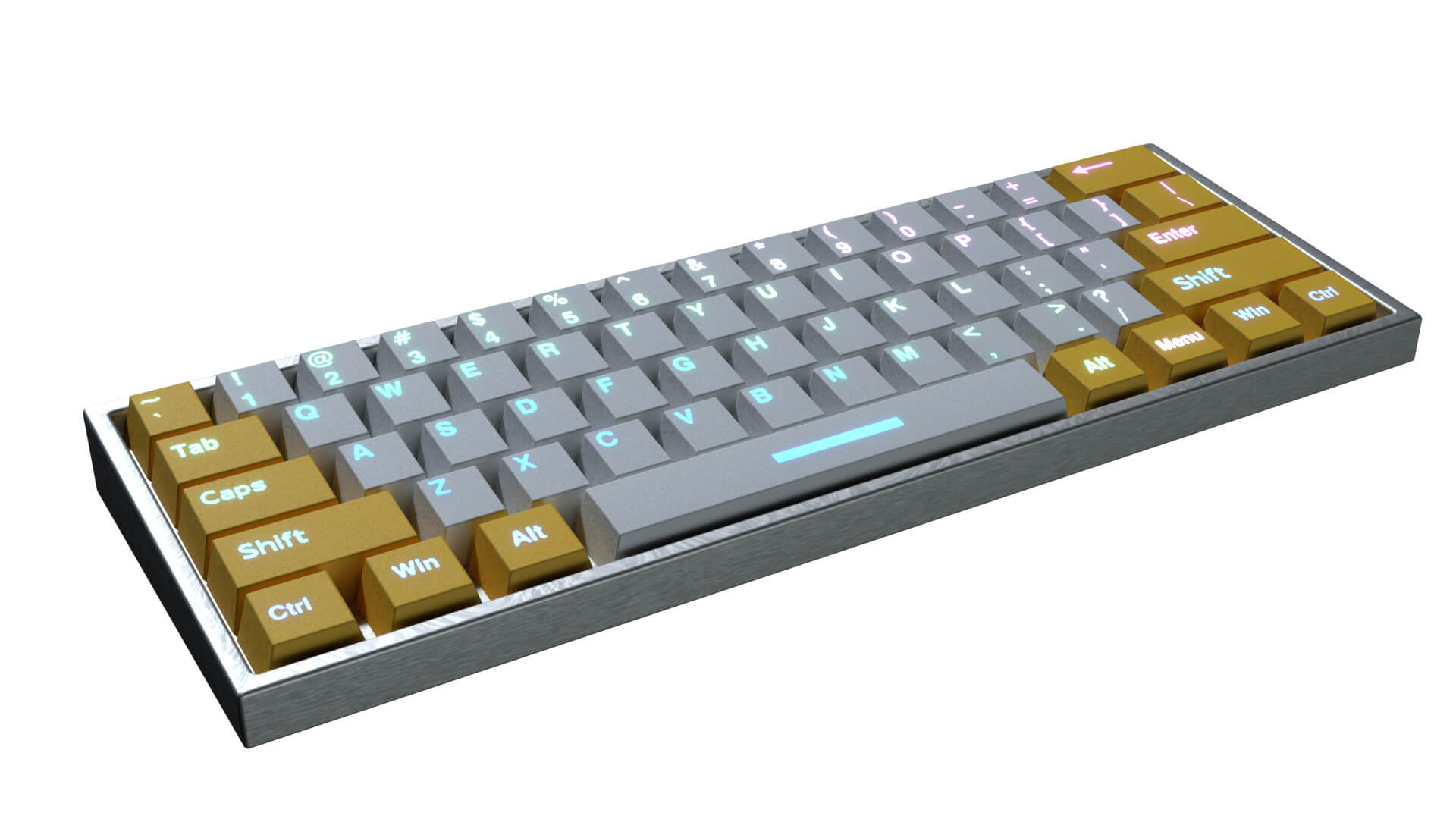 Pack of Detailed Low Poly Gaming Keyboards - 3D Model by Ottto3d