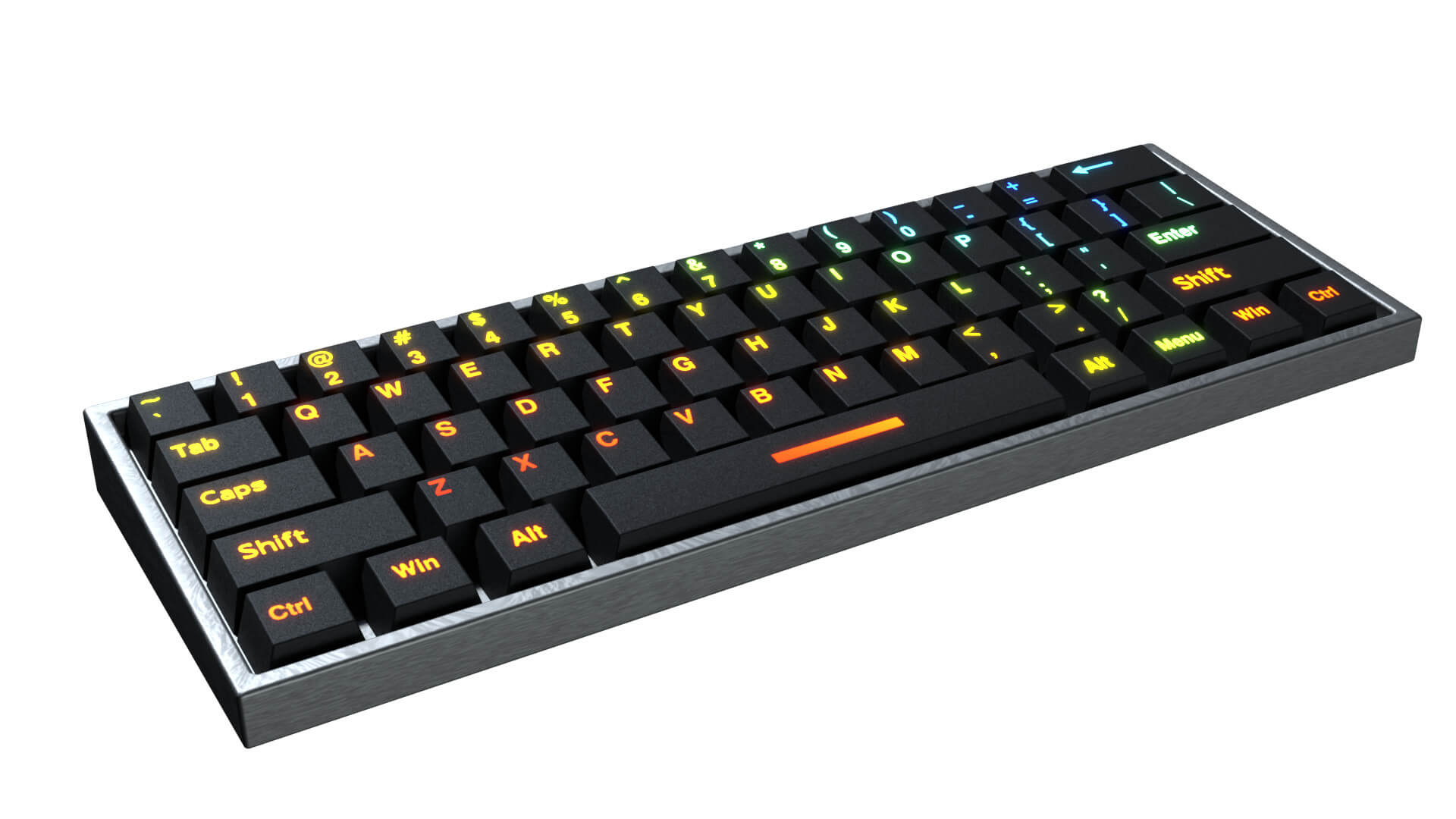 Pack of Detailed Low Poly Gaming Keyboards - 3D Model by Ottto3d