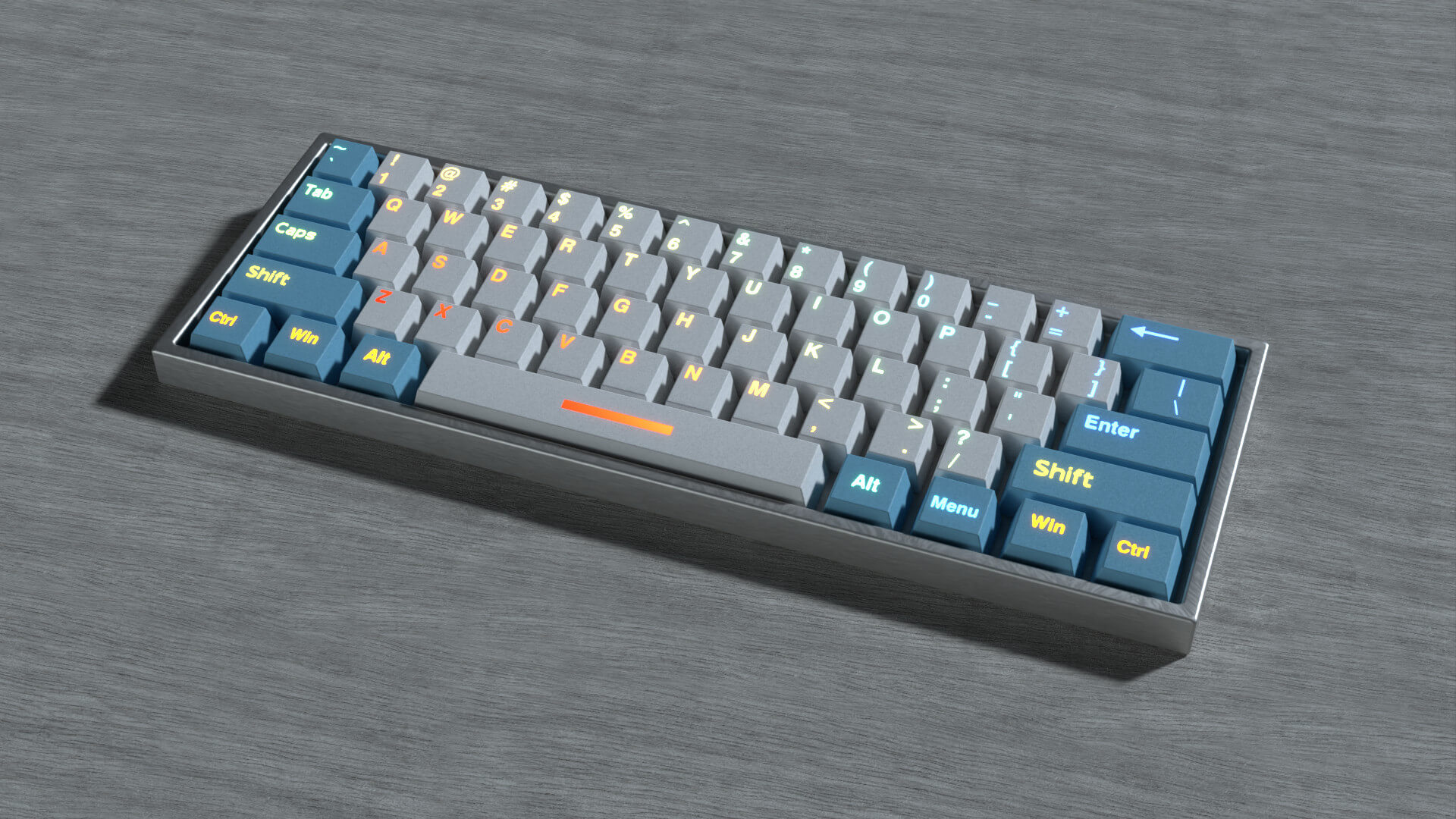 Pack of Detailed Low Poly Gaming Keyboards - 3D Model by Ottto3d